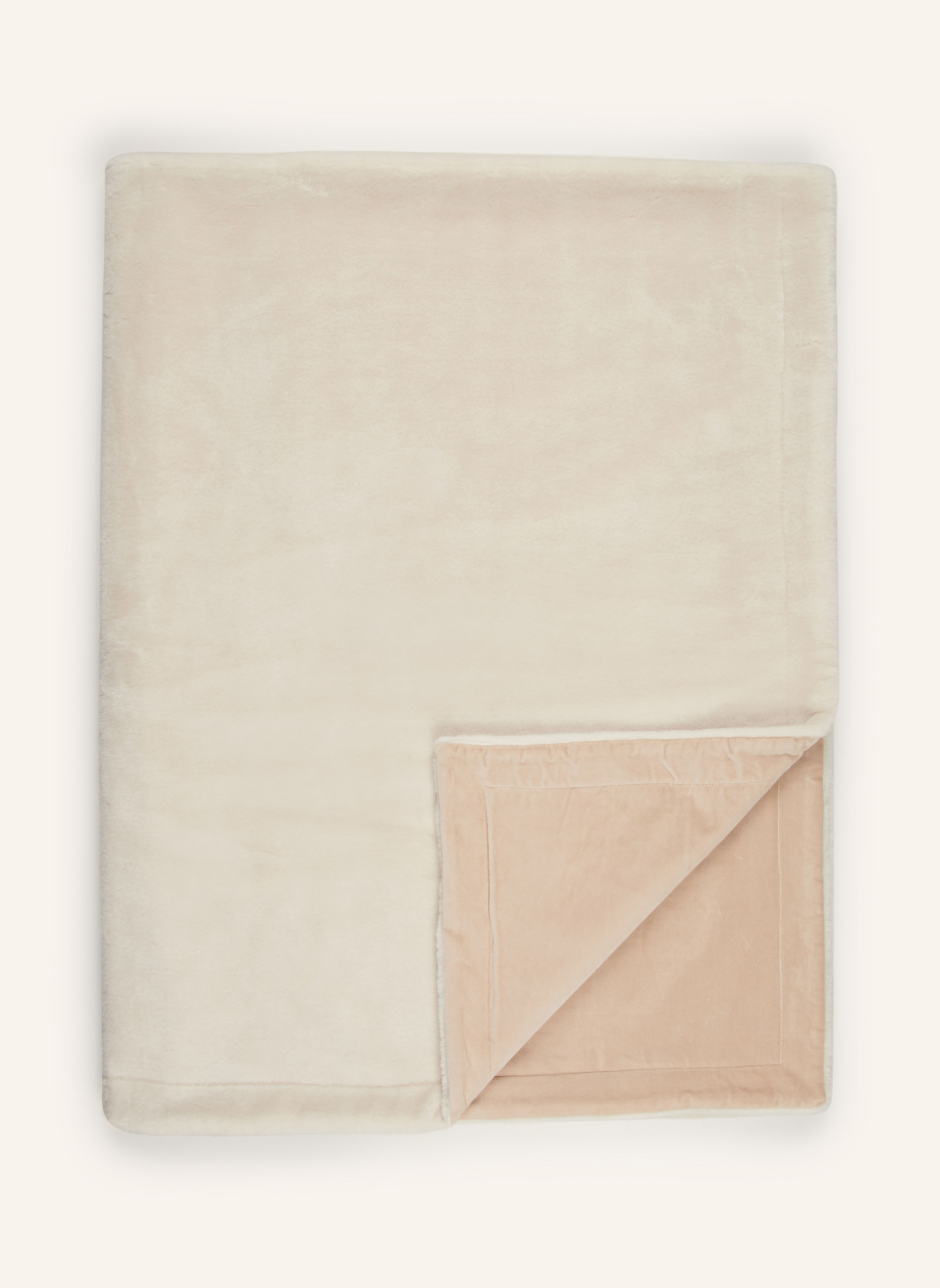 EB HOME Kunstfell-Plaid 135 x 175 cm in hellbraun