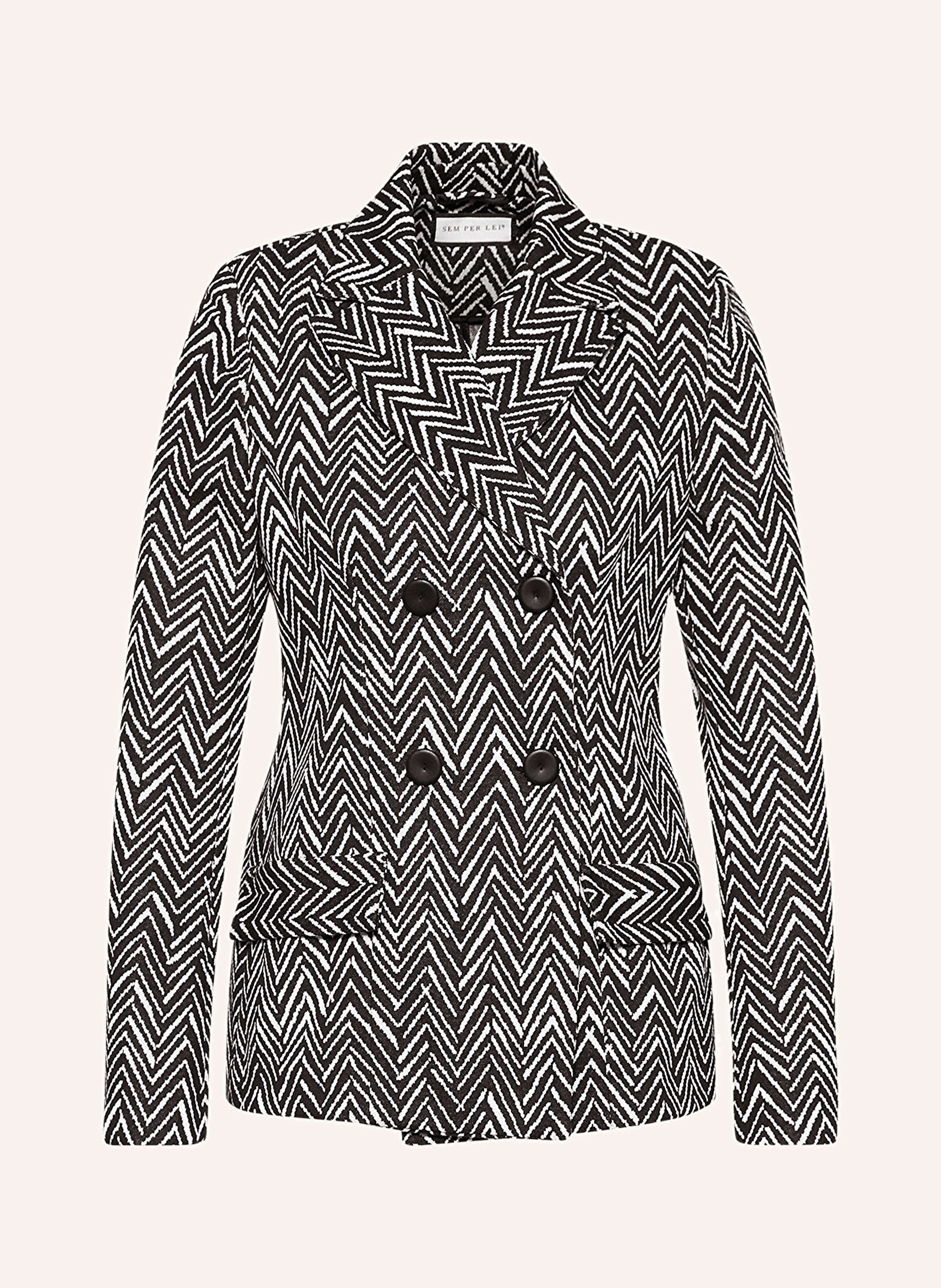 SEM PER LEI Blazer in schwarz/ weiss