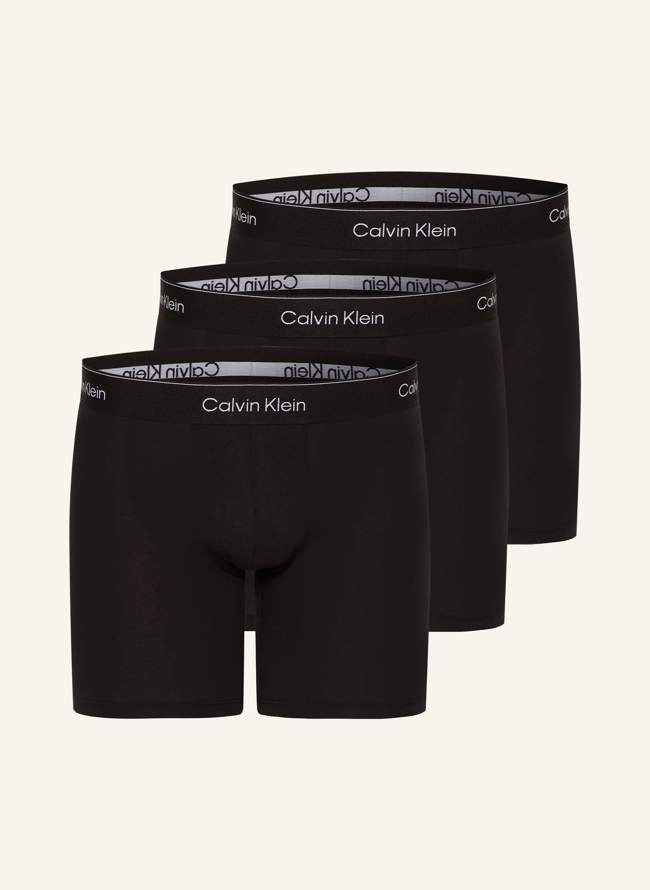 Calvin Klein 3er-Pack Boxershorts ICON COTTON STRETCH in schwarz