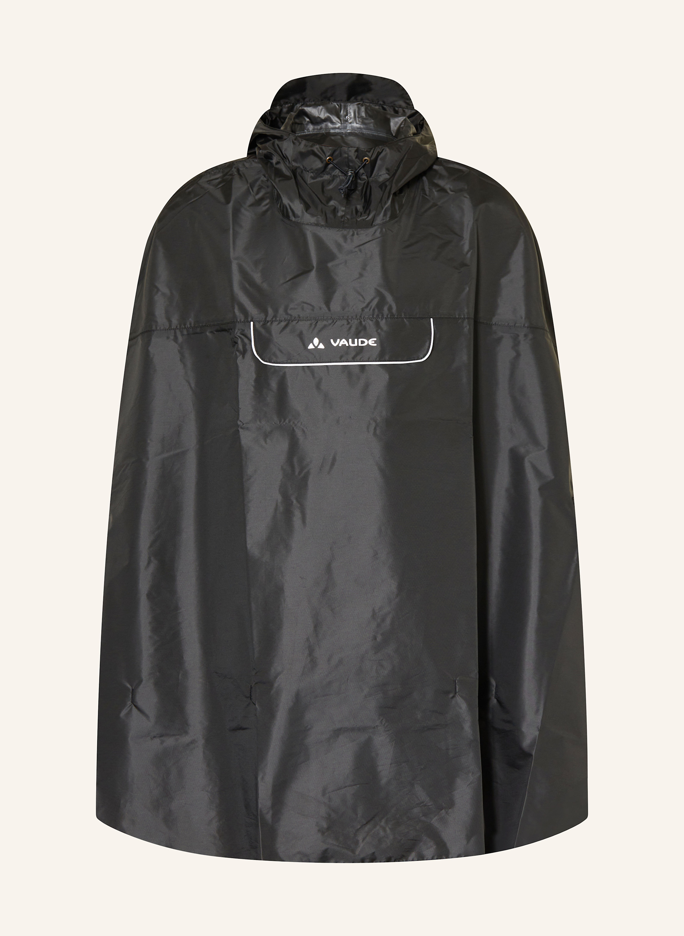 VAUDE Regenponcho VALDIPINO in schwarz
