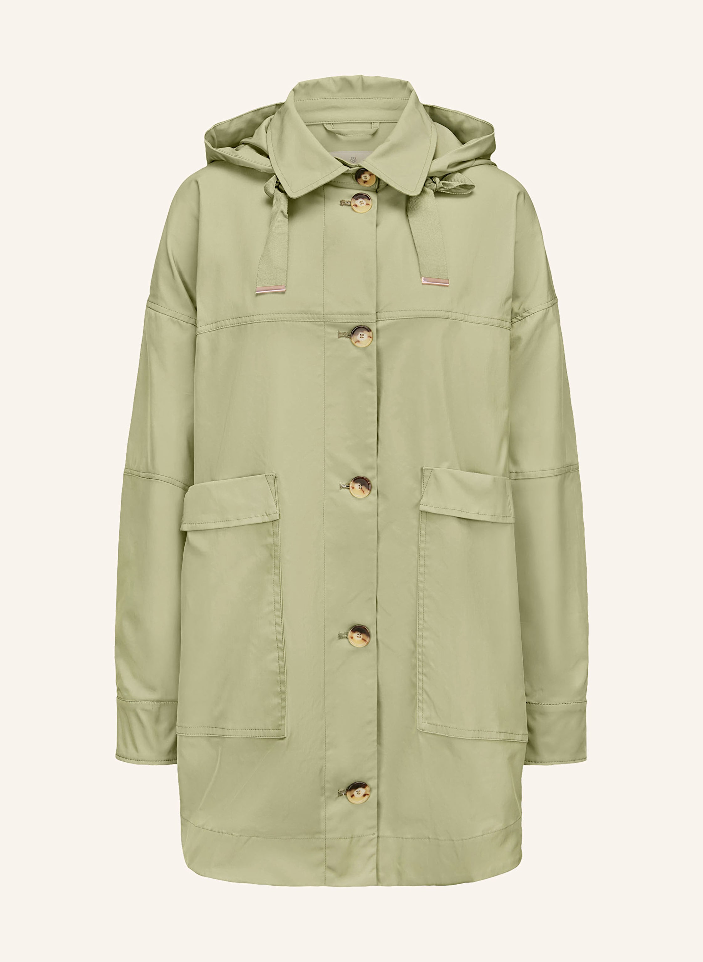 MILESTONE MSKERRI field jacket with detachable hood in light green