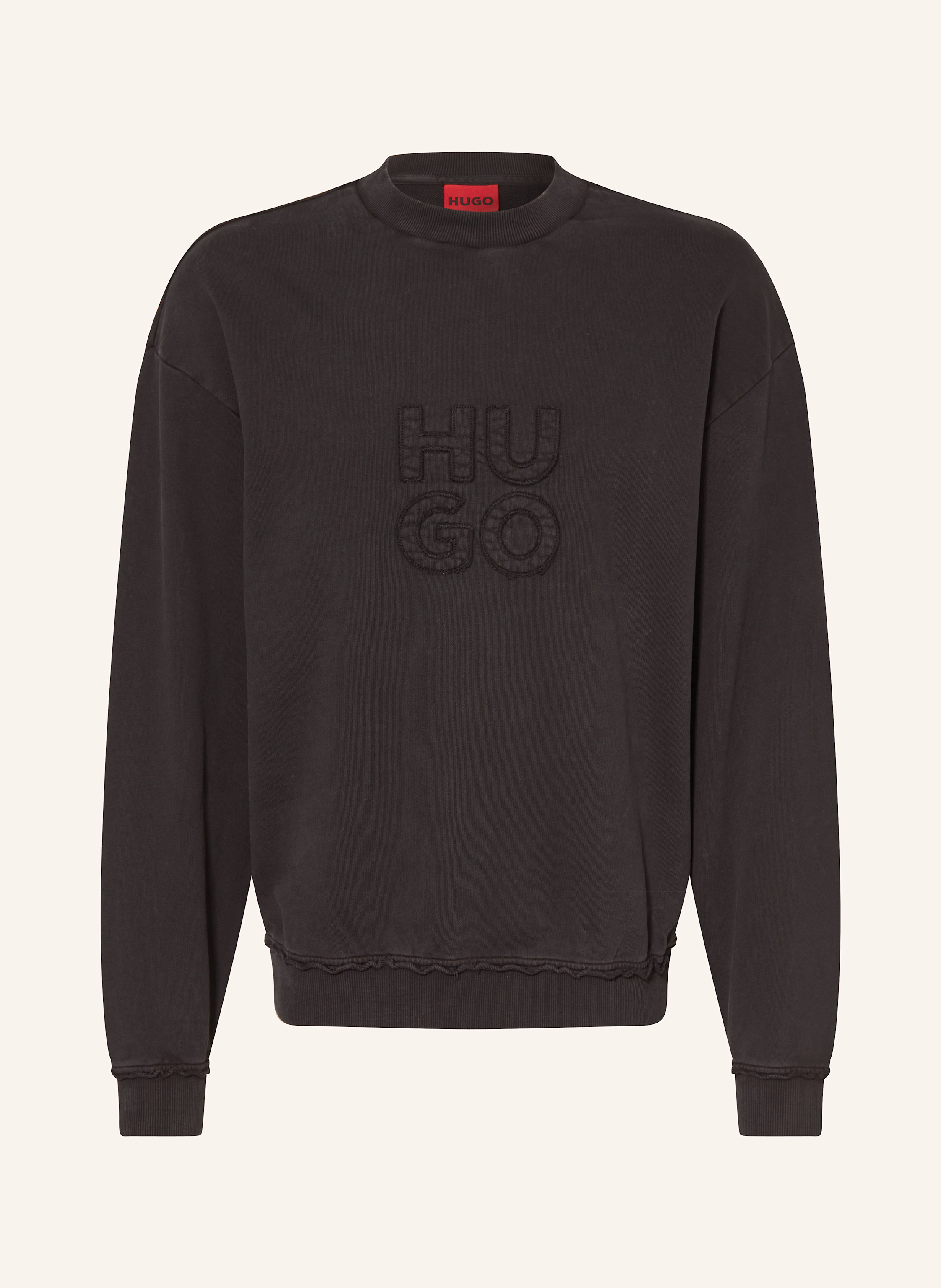 HUGO Bluza nierozpinana DISTRESO kolor czarny