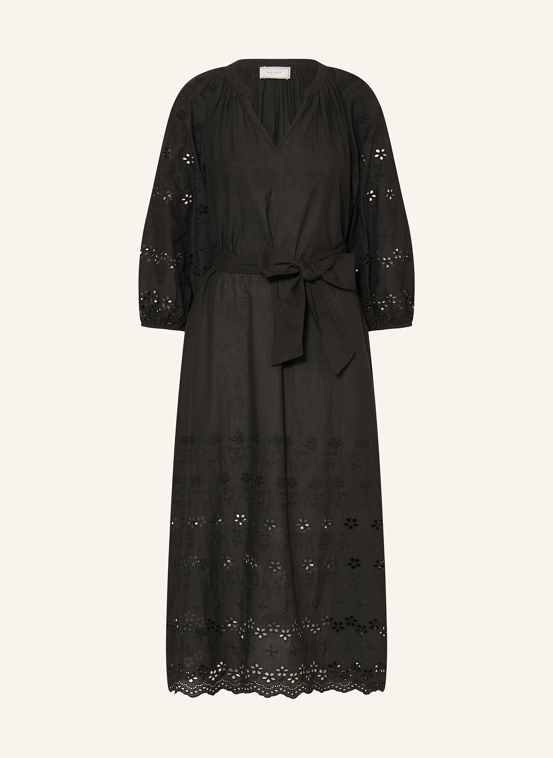 NEO NOIR Kleid COLETTE mit Lochspitze in schwarz