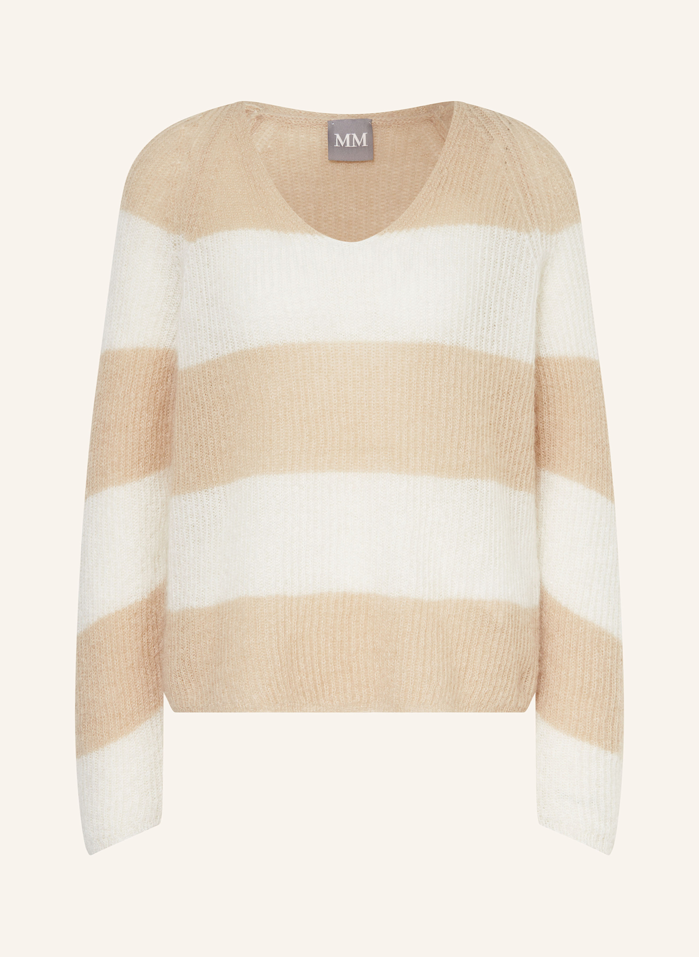 MM by Max Mara Pullover RICETTA mit Mohair in beige / weiss