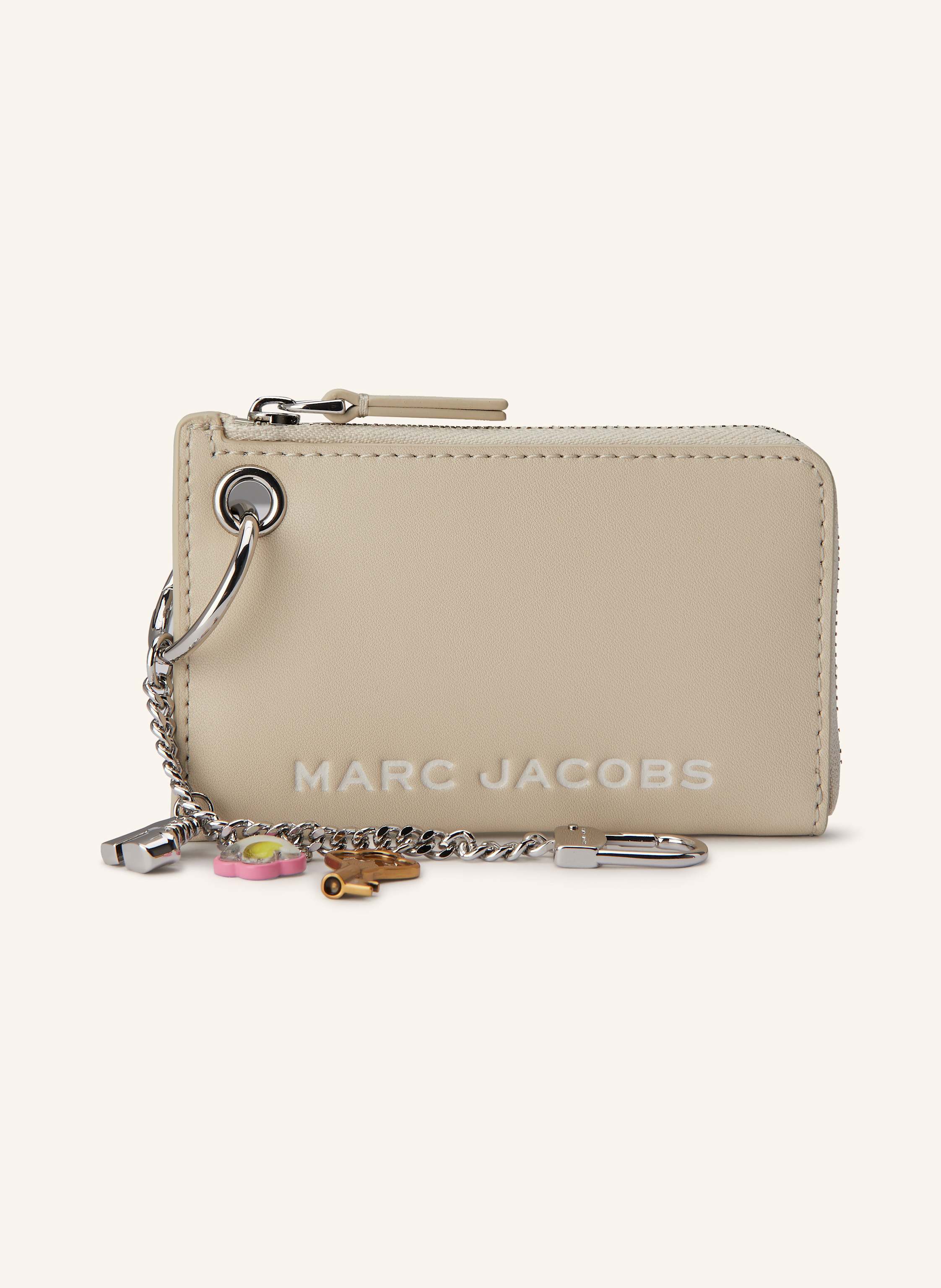 MARC JACOBS Taschenanhänger THE COIN PURSE CHARM CHAIN in creme