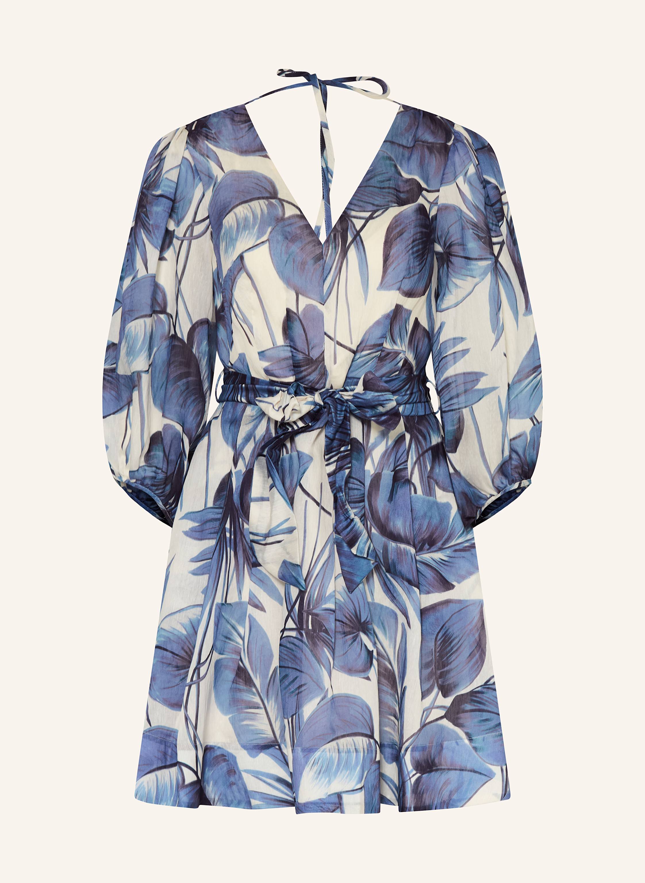 Phase Eight Kleid KAYA mit 3/4-Arm in blau / ecru / dunkelblau