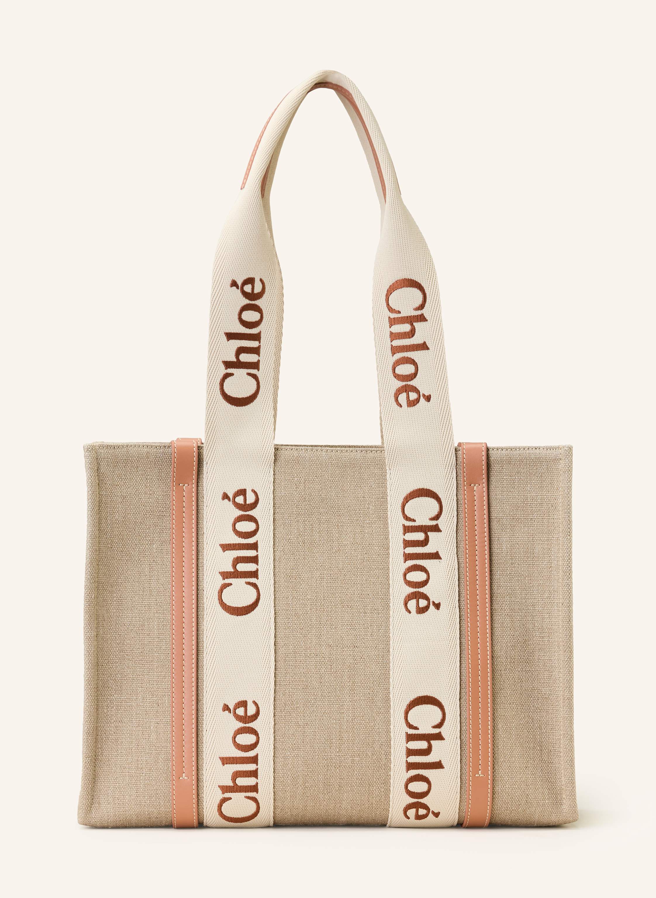 Chloé Shopper WOODY in wooden orange