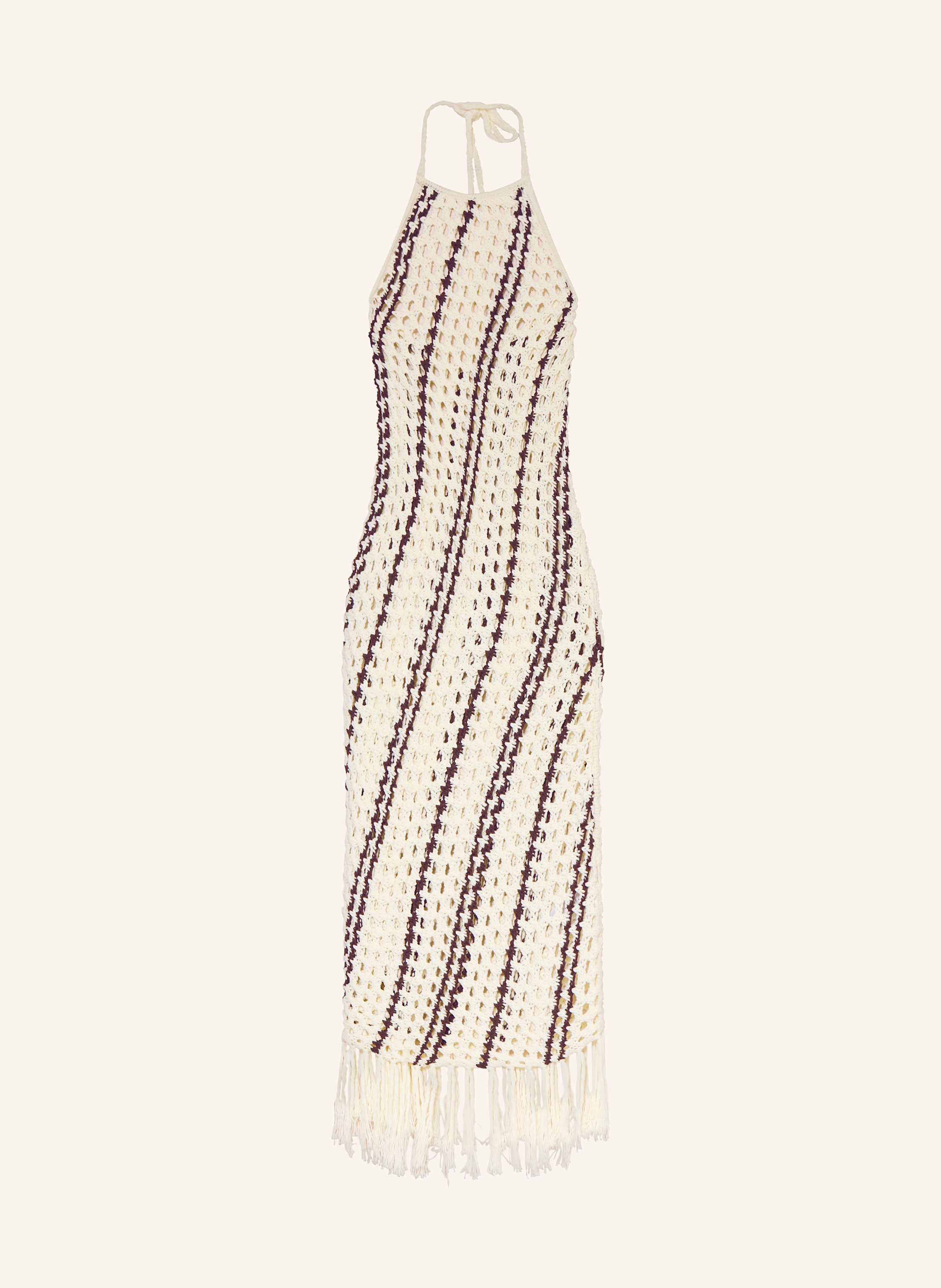 LeGer Studio Strandkleid SALMA in dunkelbraun / creme