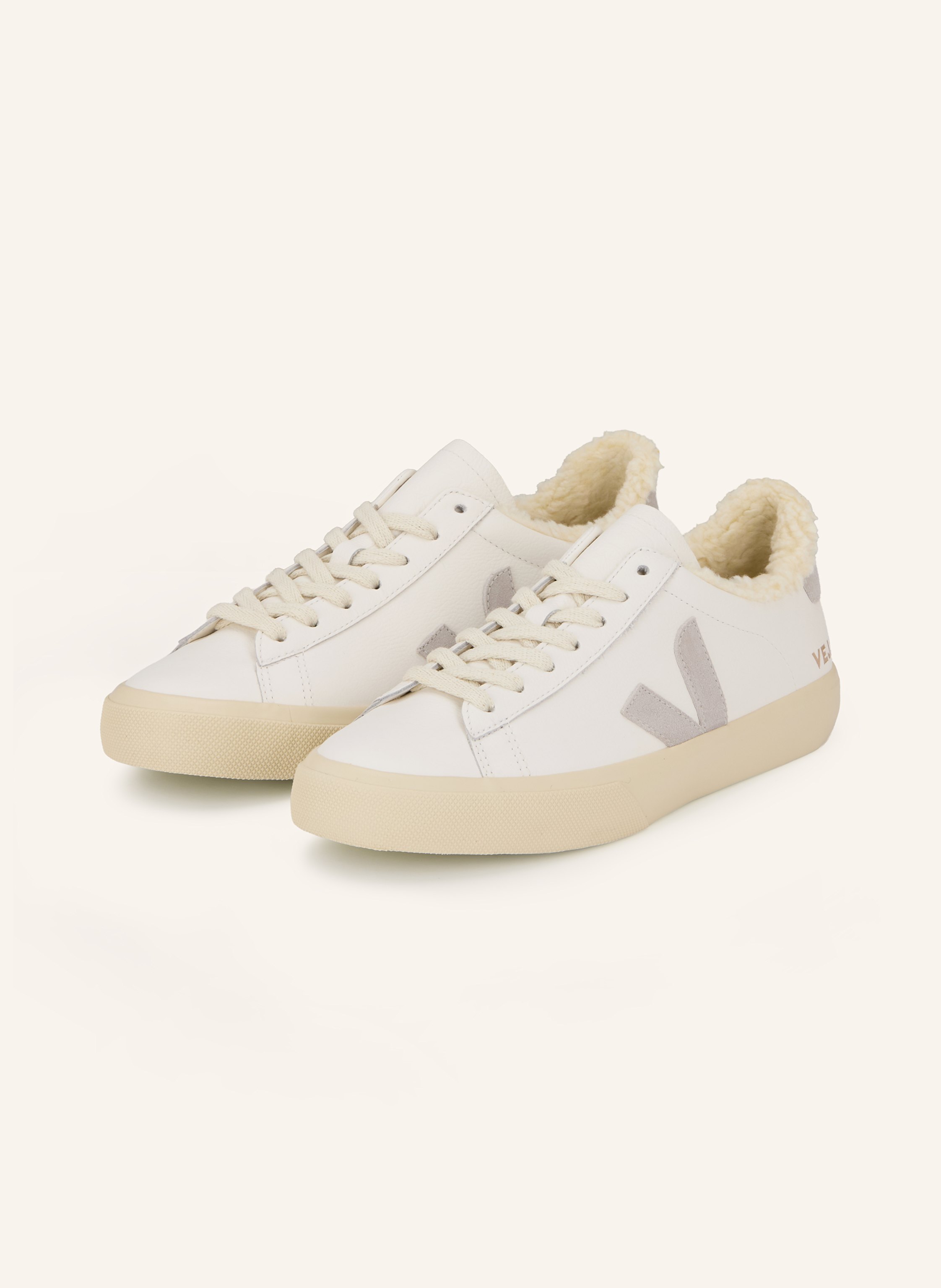 VEJA Sneaker CAMPO WINTER in weiss/ hellgrau