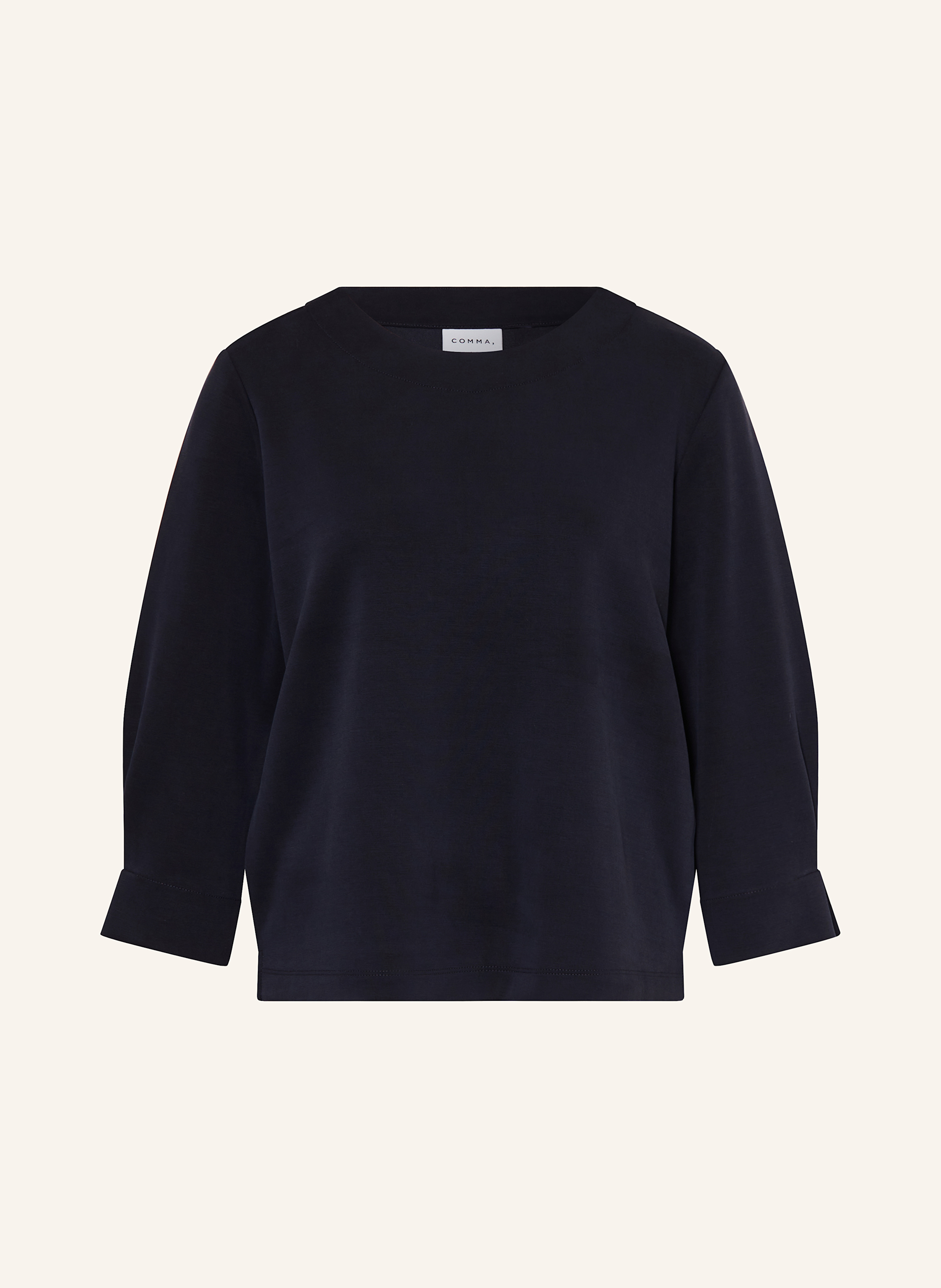 comma Shirt with 3/4 sleeves in dark blue