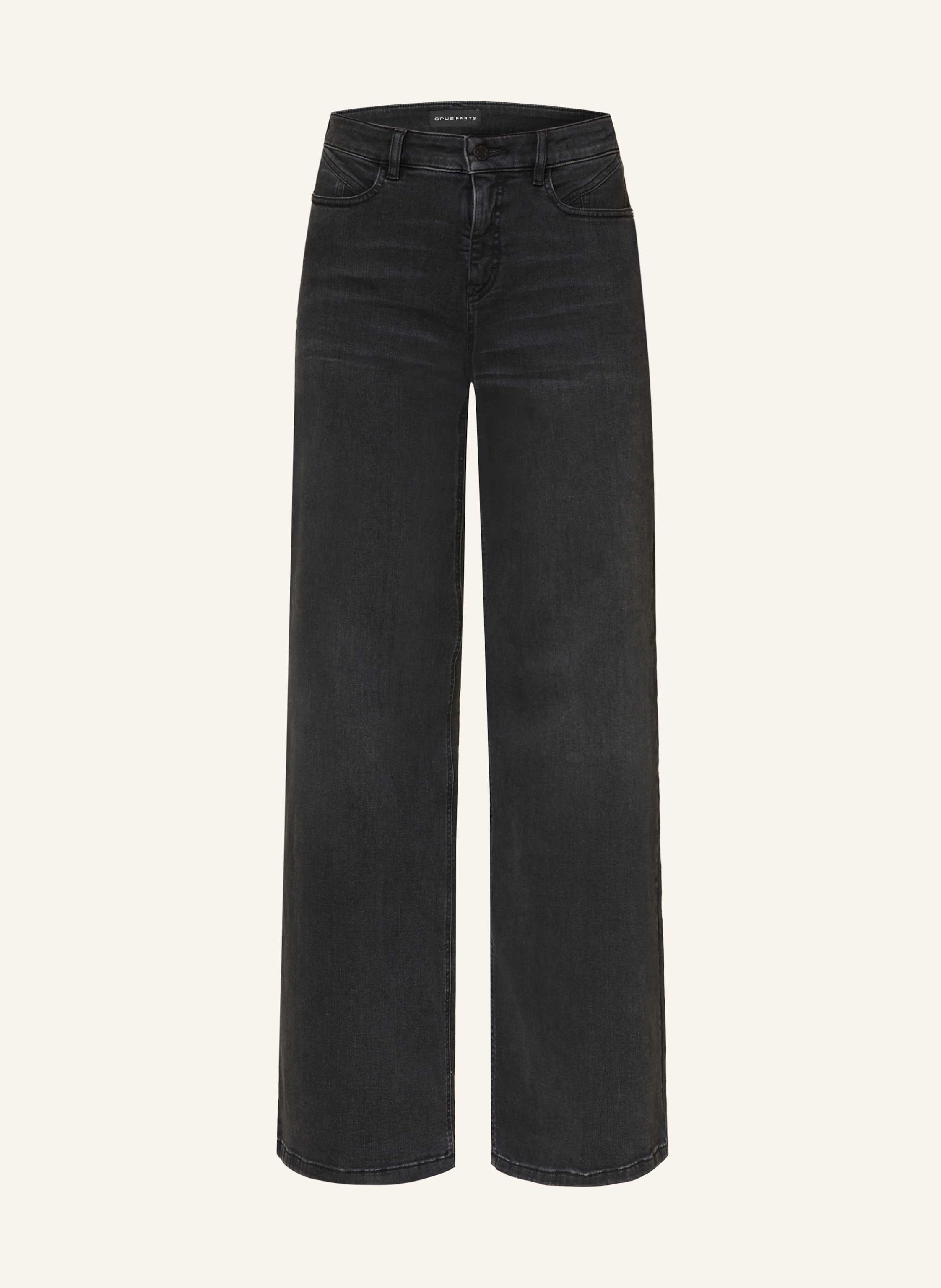 OPUS PANTS Wide Leg Jeans MELLY COOL in 70244 washed black