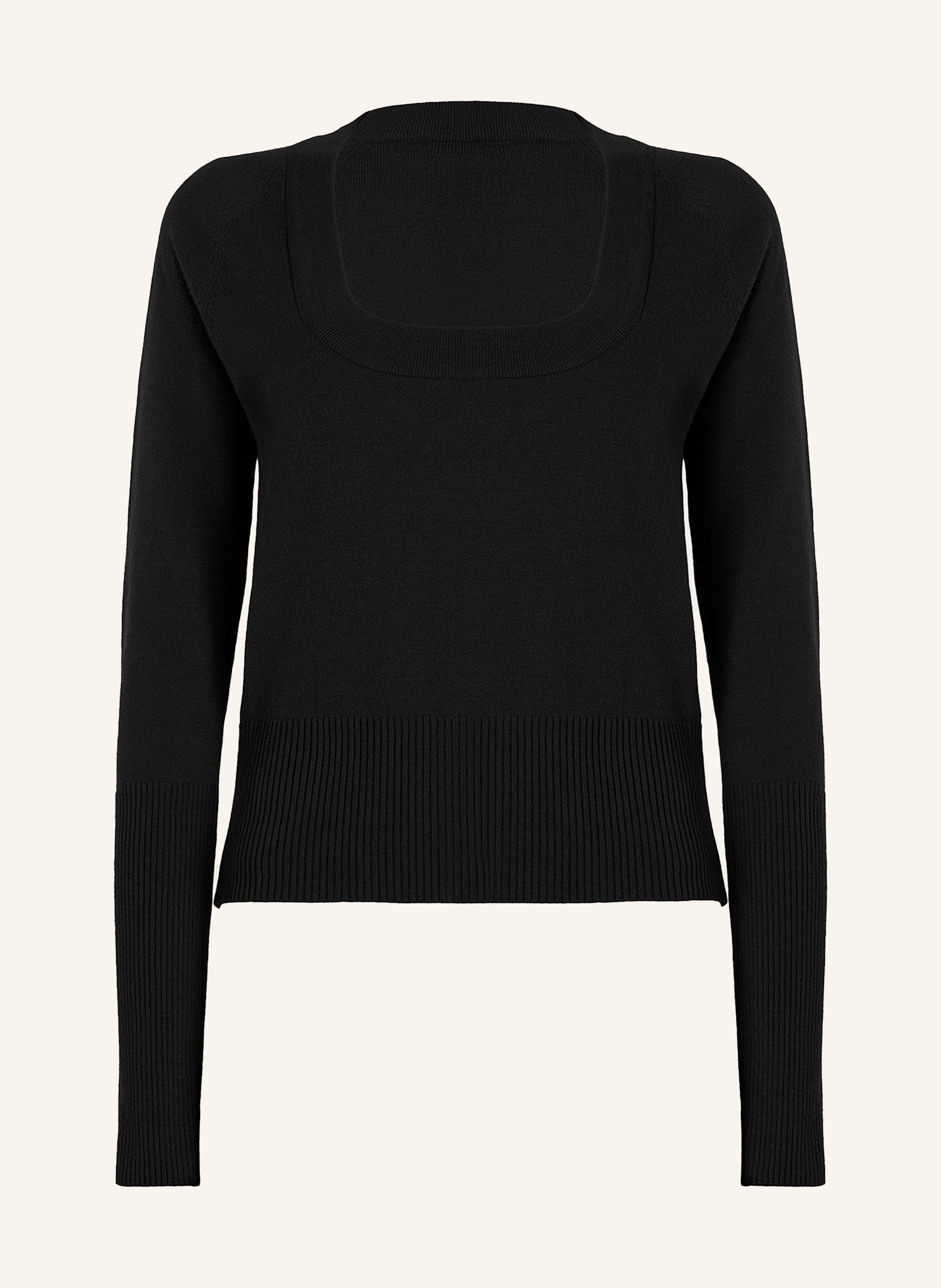 Wolford Wolford Top Long Sleeves Luxe Merino Top Long Sleeves in schwarz