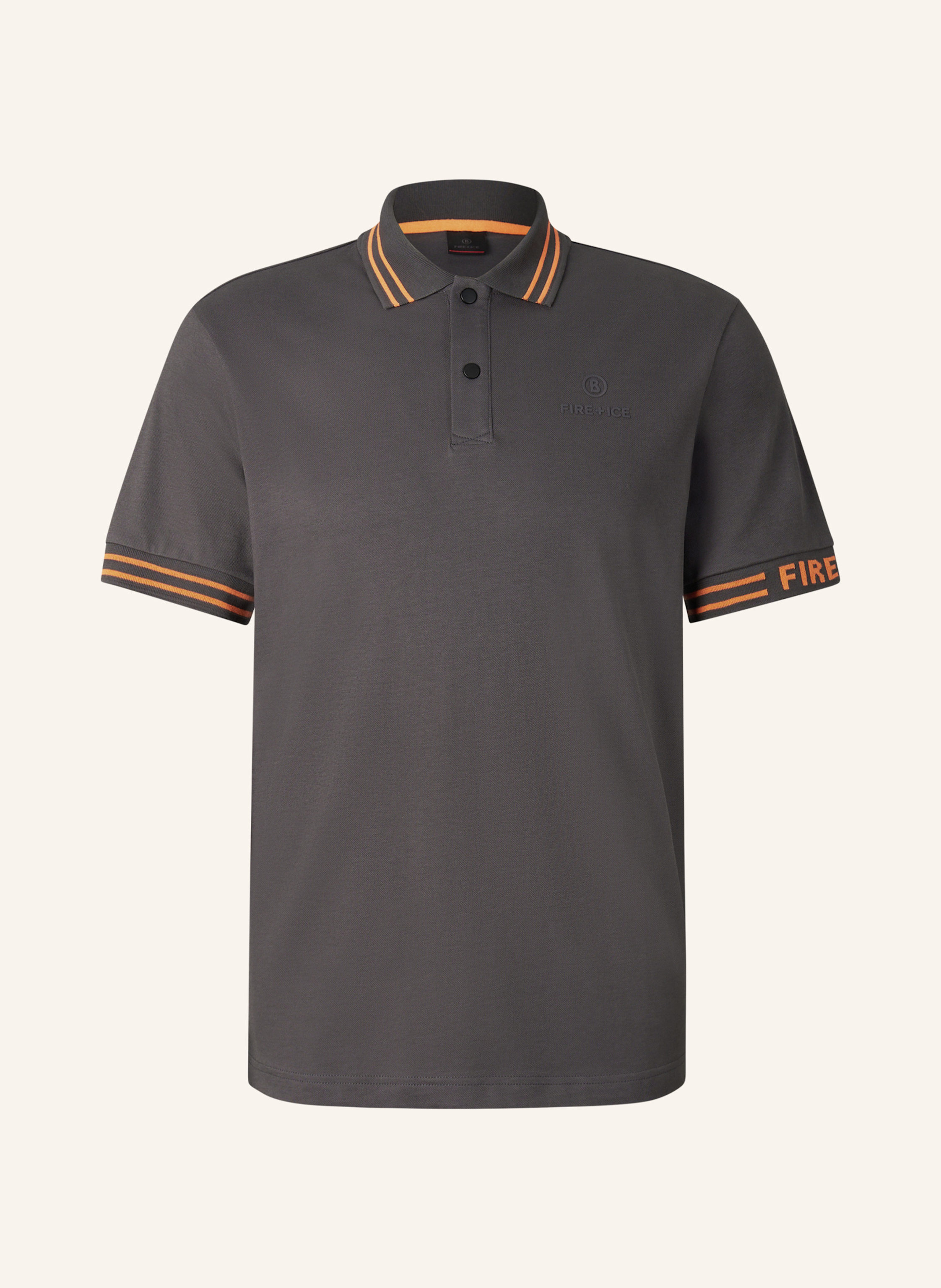 FIRE+ICE Polo-Shirt in dunkelgrau