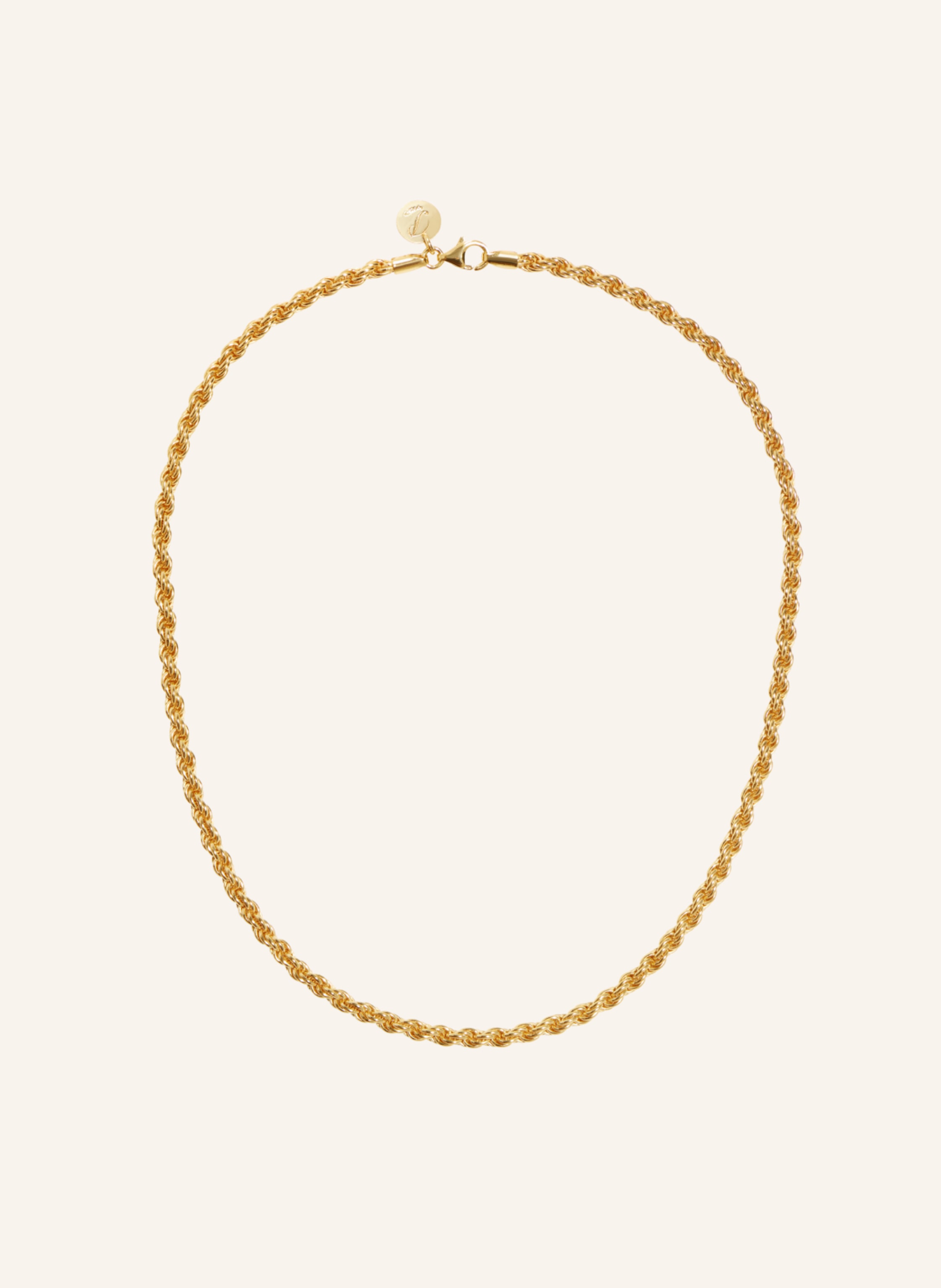 Pompidou Kette RUBY BOLD ROPE CHAIN by GLAMBOU in gold