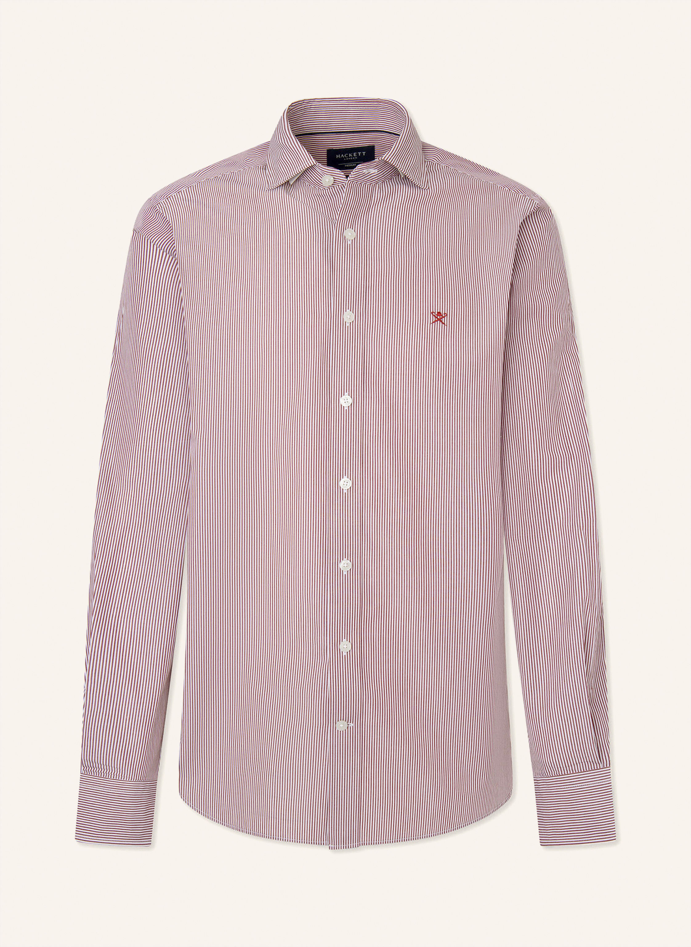 HACKETT LONDON Freizeithemd ESS FINE BENGAL STRIP in rot