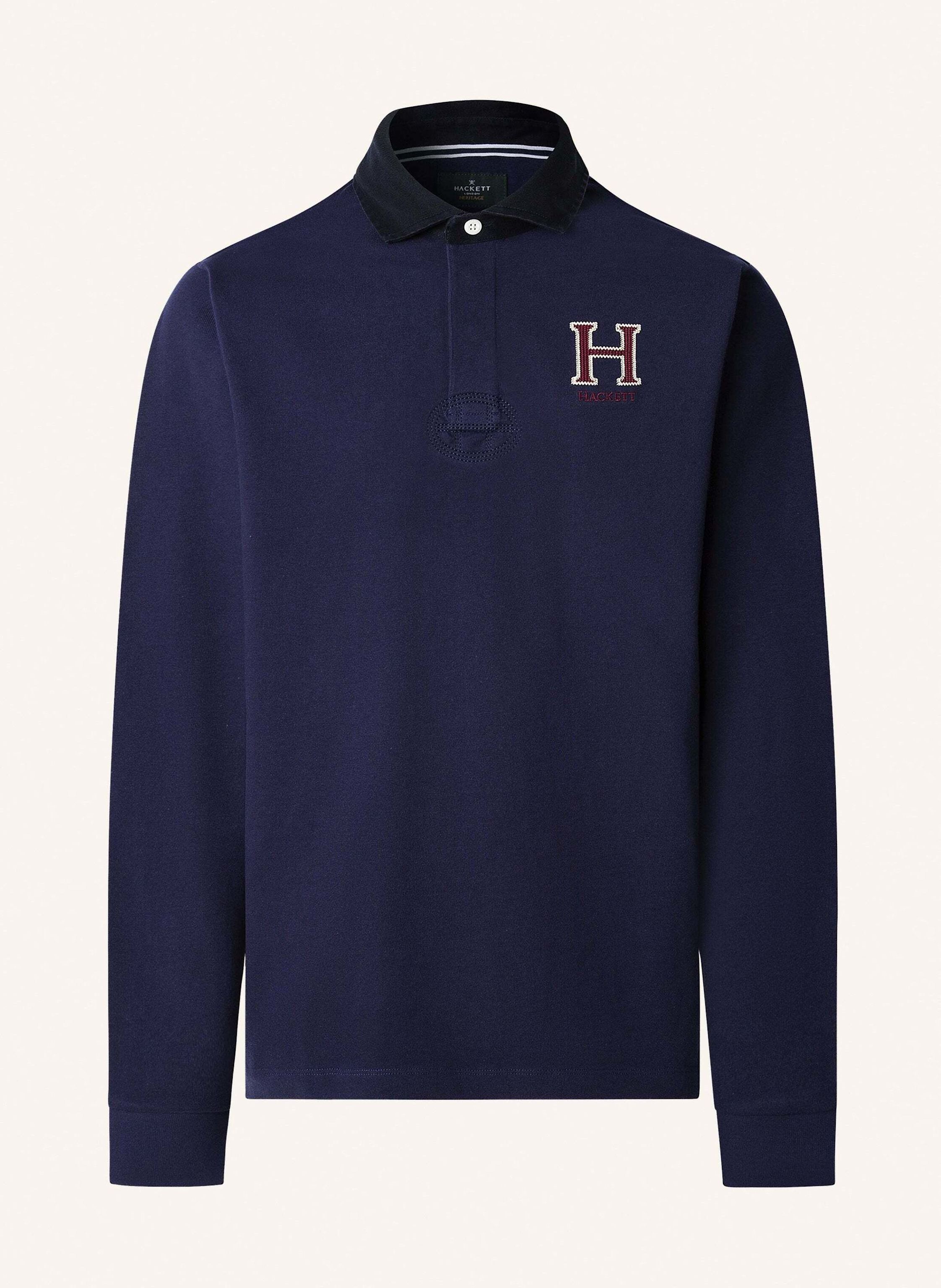 HACKETT LONDON Poloshirt HERITAGE H RUGBY in blau