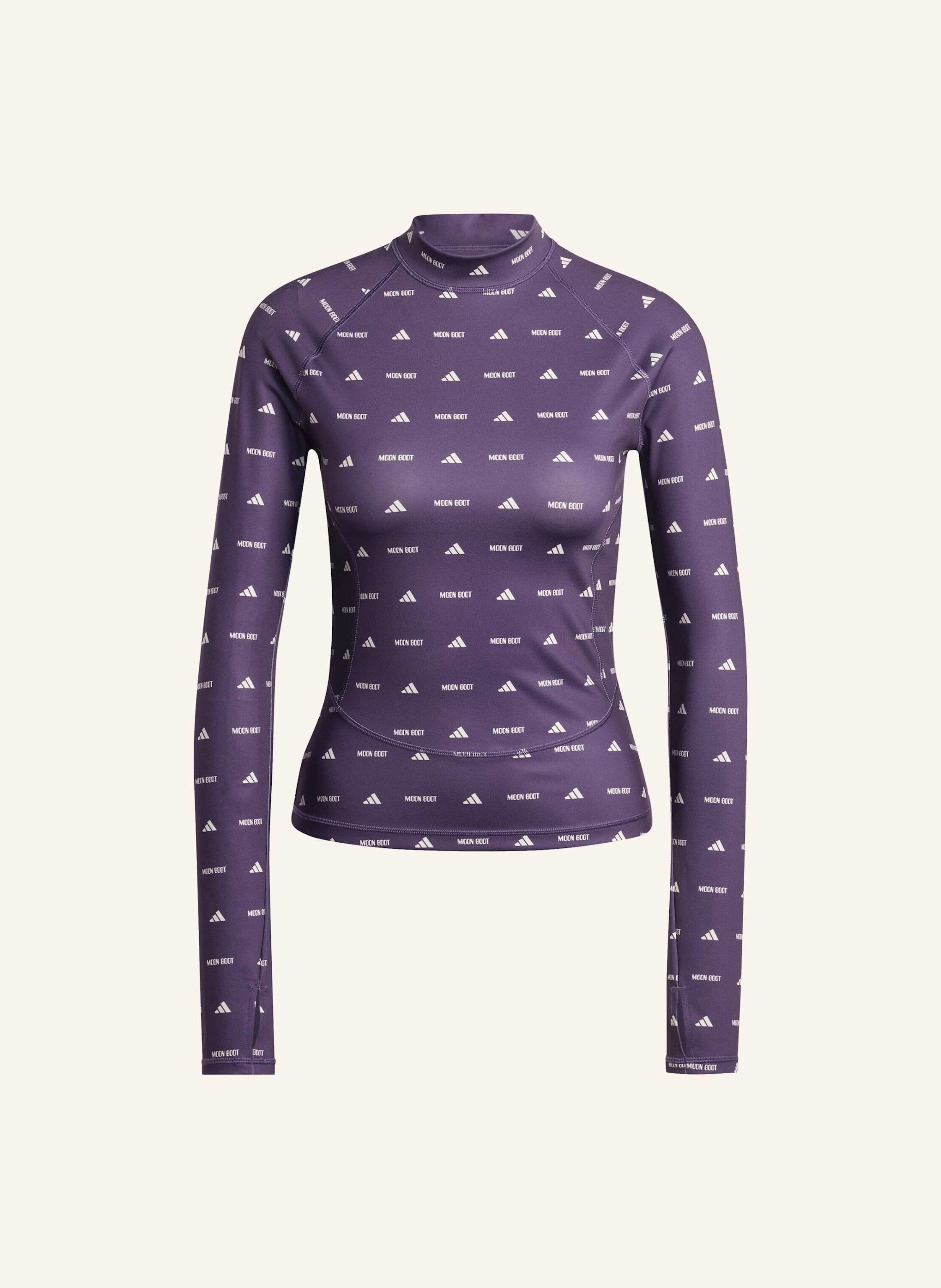 adidas ADIDAS X MOON BOOT LANGÄRMLIGES SHIRT, ENG ANLIEGEND in lila/ grau