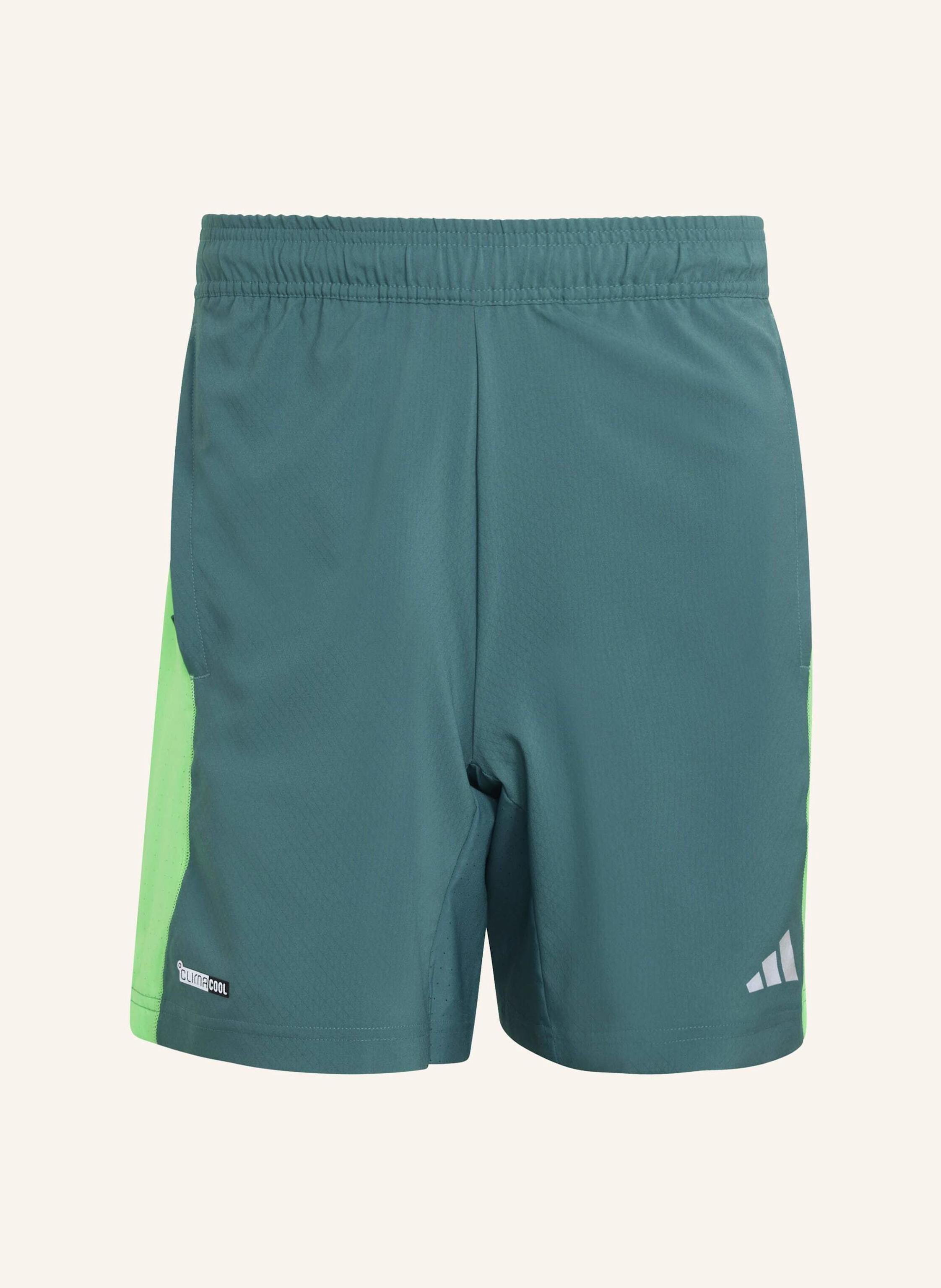 adidas TECH APPAREL CLIMACOOL SHORT in türkis/ neongrün