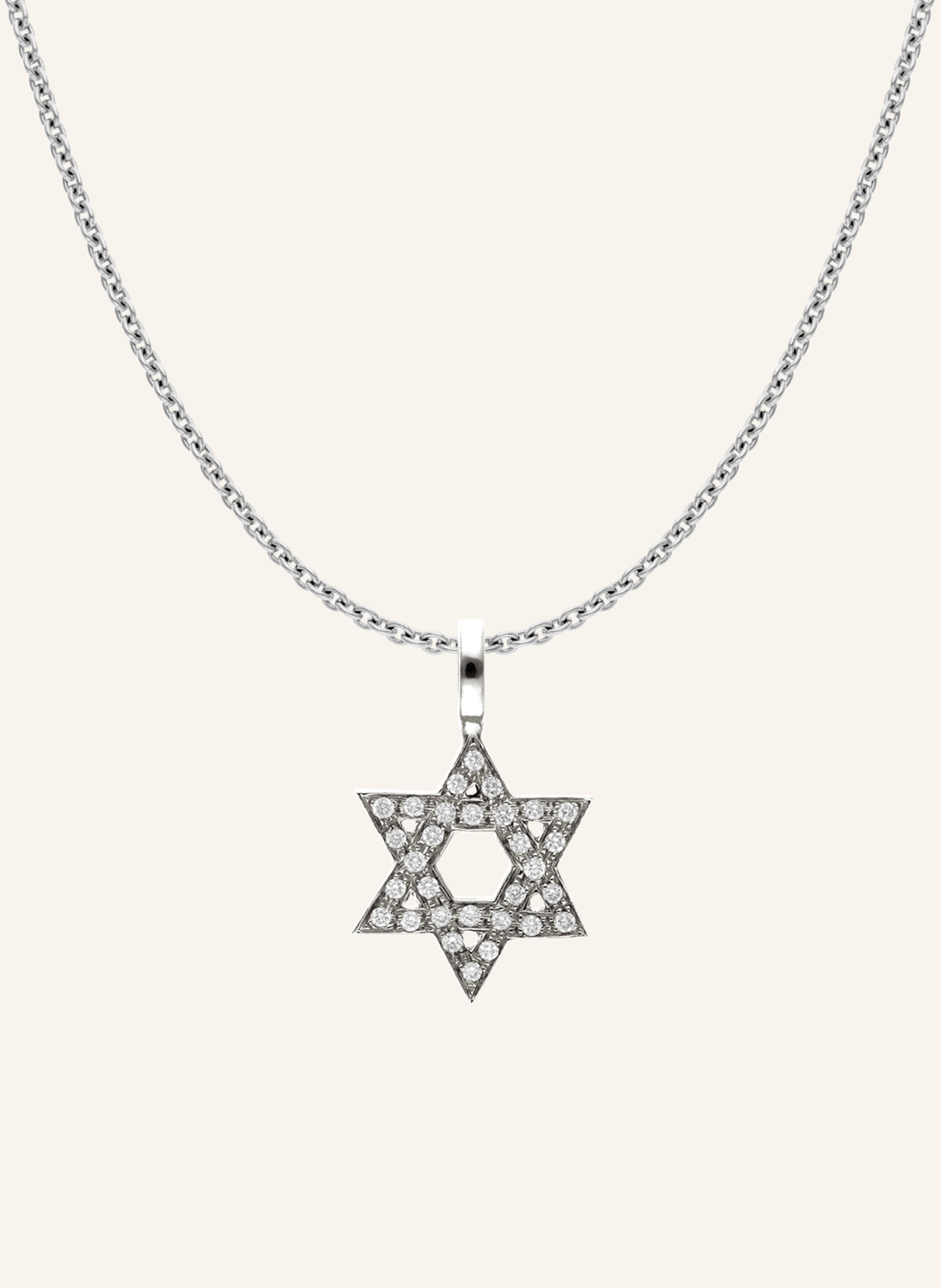 CADA Kette MINI MINI STAR OF DAVID in weissgold