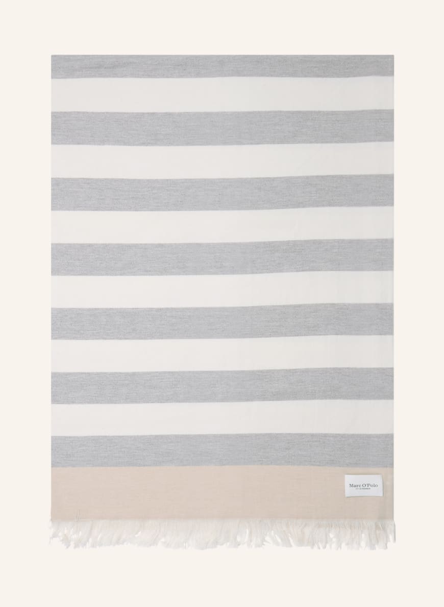 Marc O'Polo Throw PER in white/ gray/ light brown - Buy Online ...