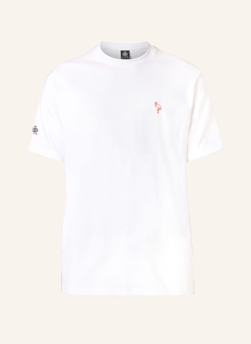GEBAUER GEBAUER T Shirt FLAMINGO in weiss orange