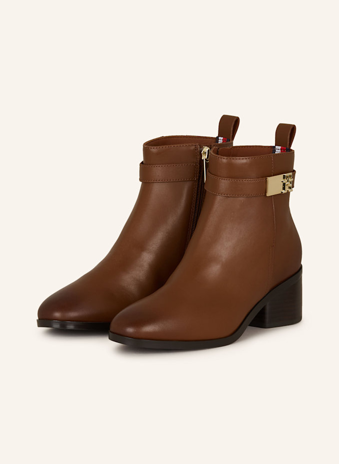 TOMMY HILFIGER Stiefeletten in braun