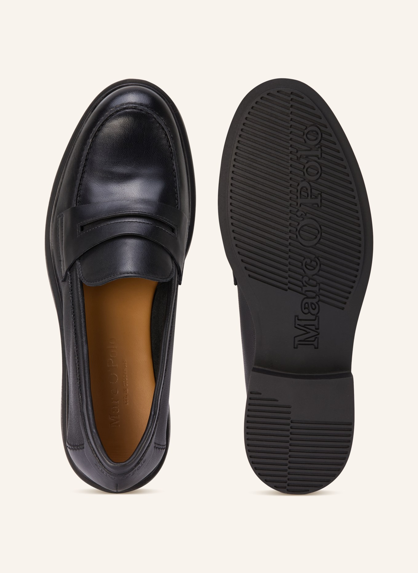Marc O'Polo Penny-Loafer in schwarz