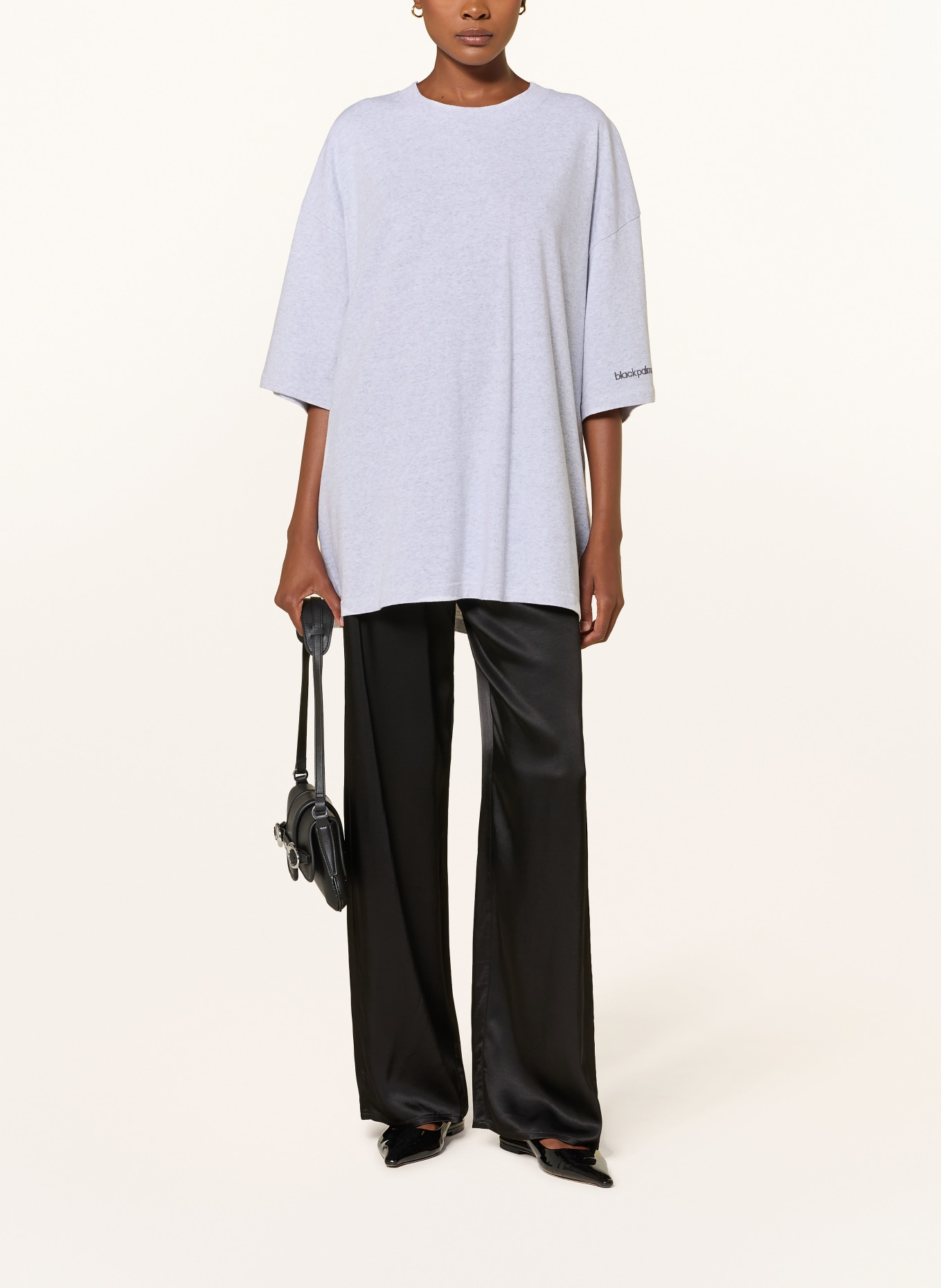 black palms Oversized-Shirt ICONIC 001 in hellgrau