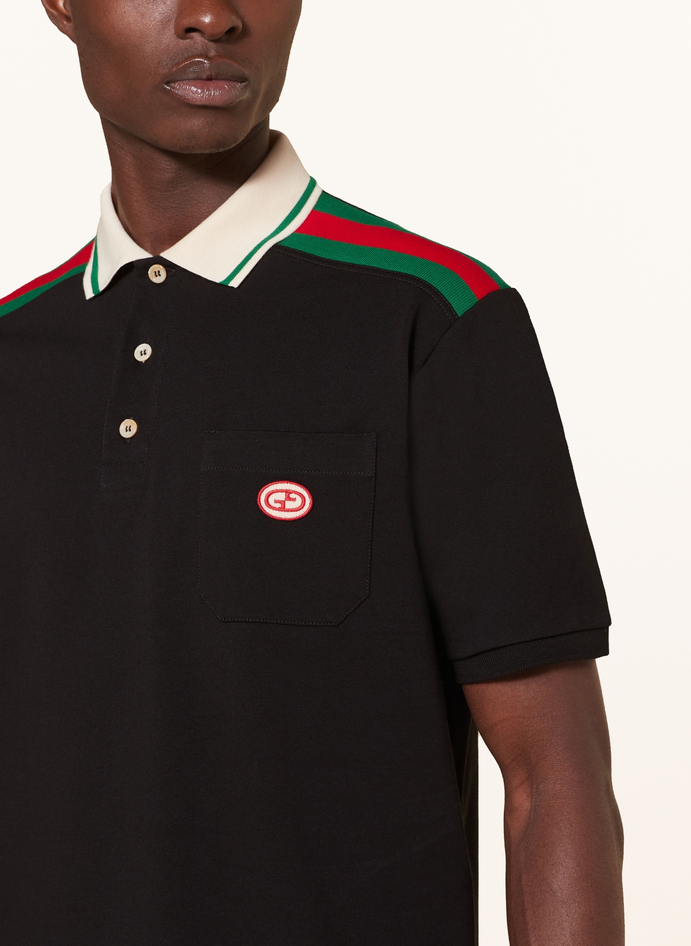 GUCCI Polo shirt regular fit in black