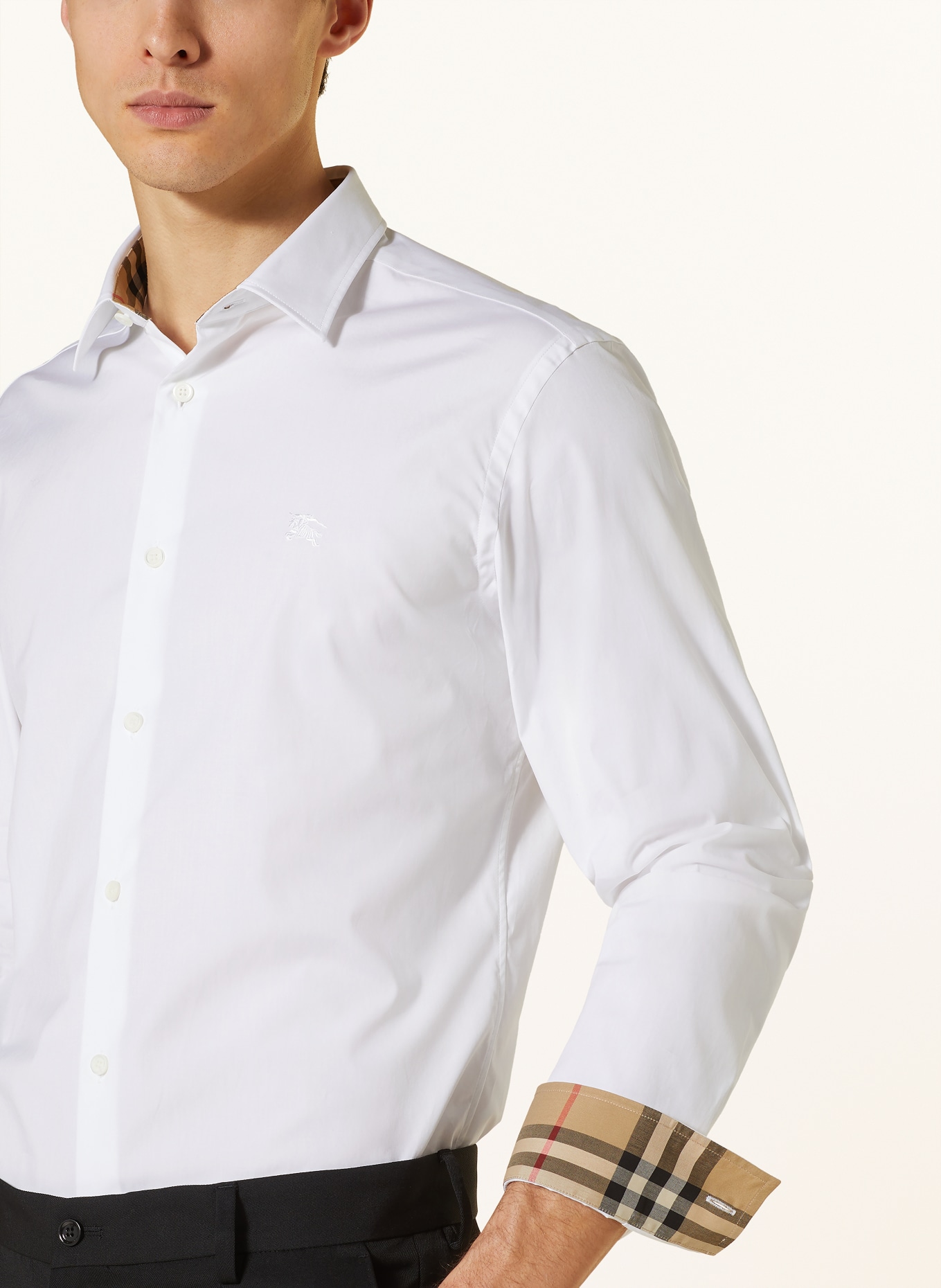 Burberry White Shirt Men Online