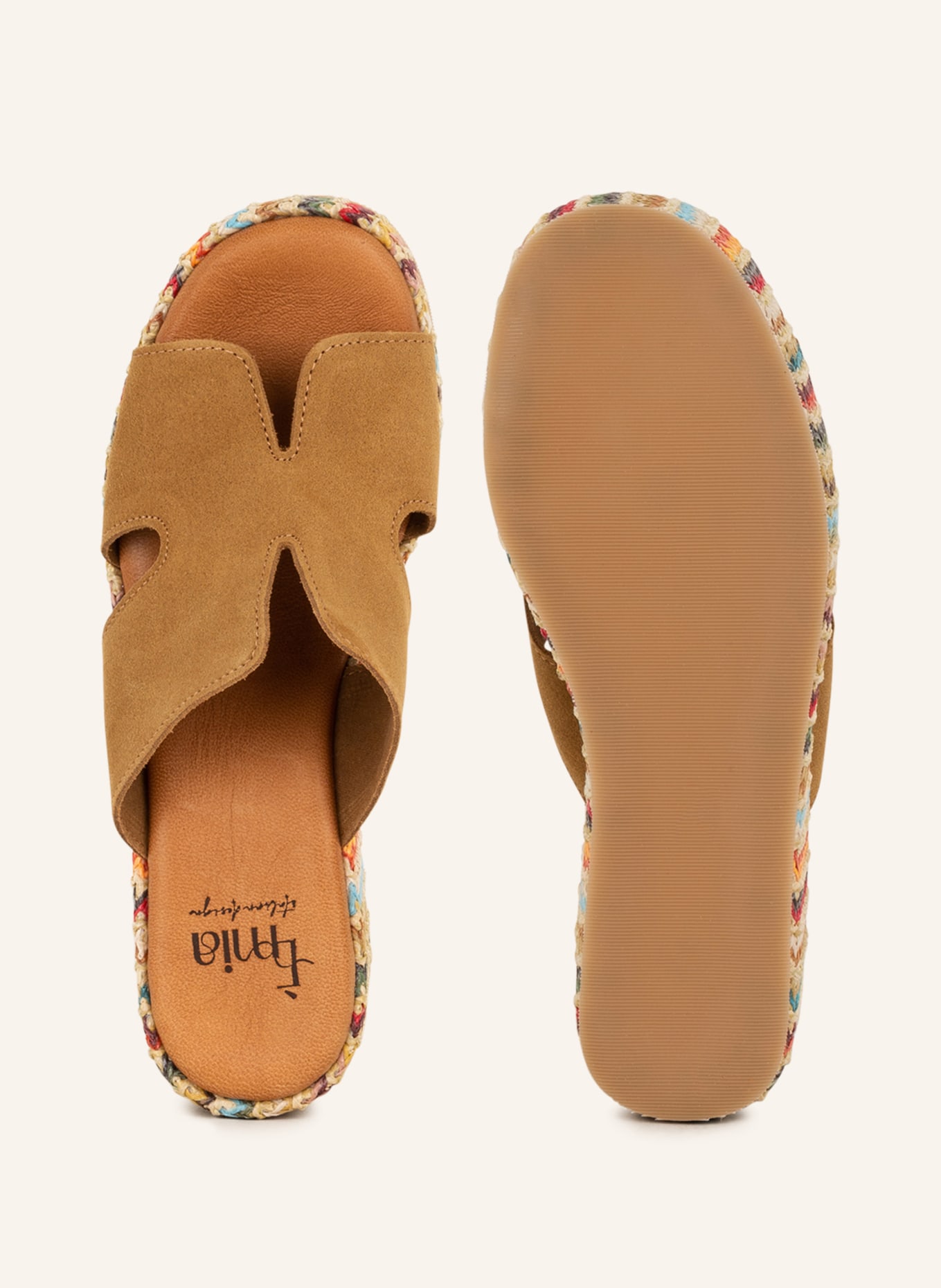 È MIA Plateau-Pantoletten in hellbraun | Breuninger