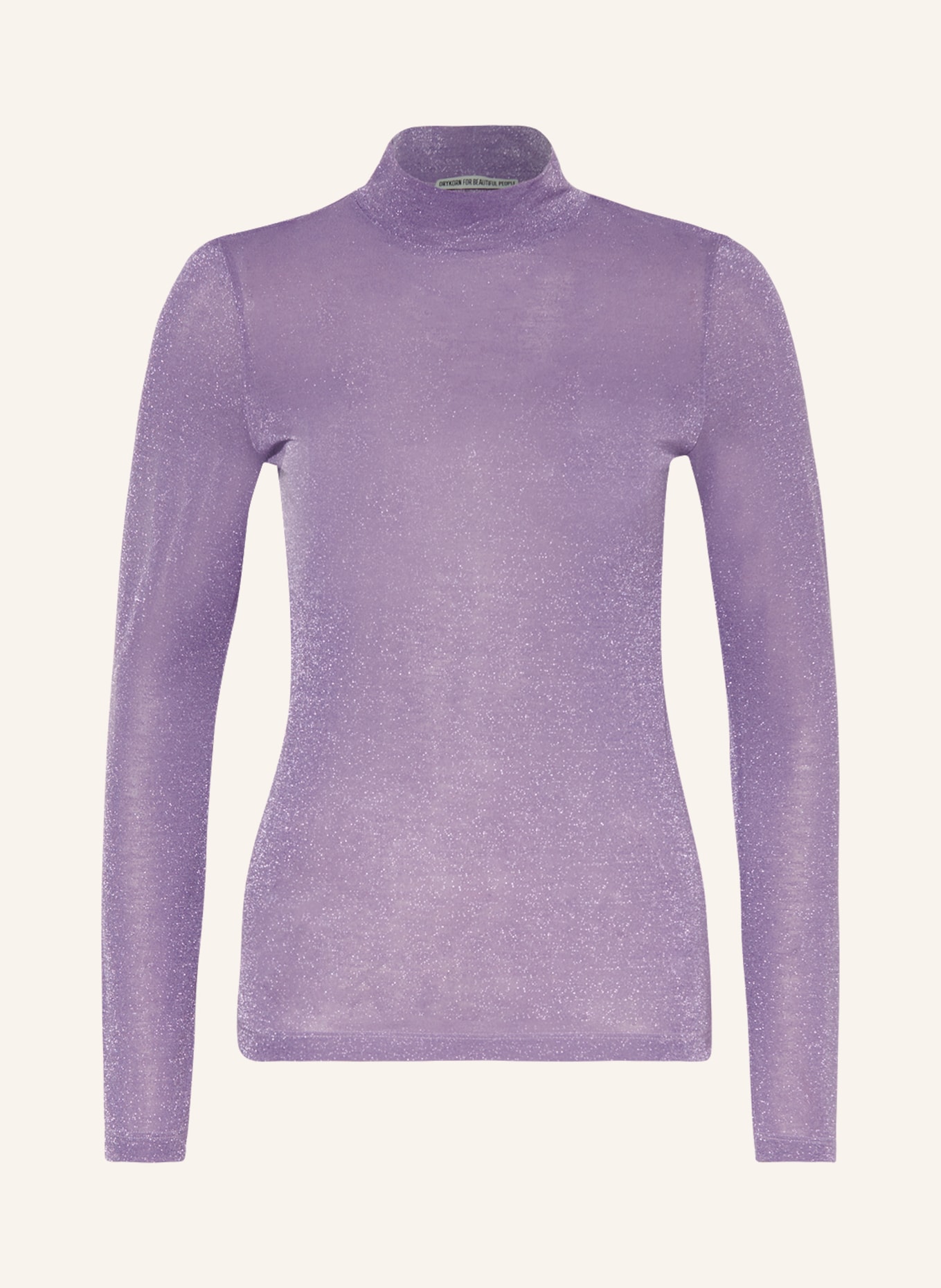 DRYKORN Longsleeve FJOLA mit Glitzergarn in lila