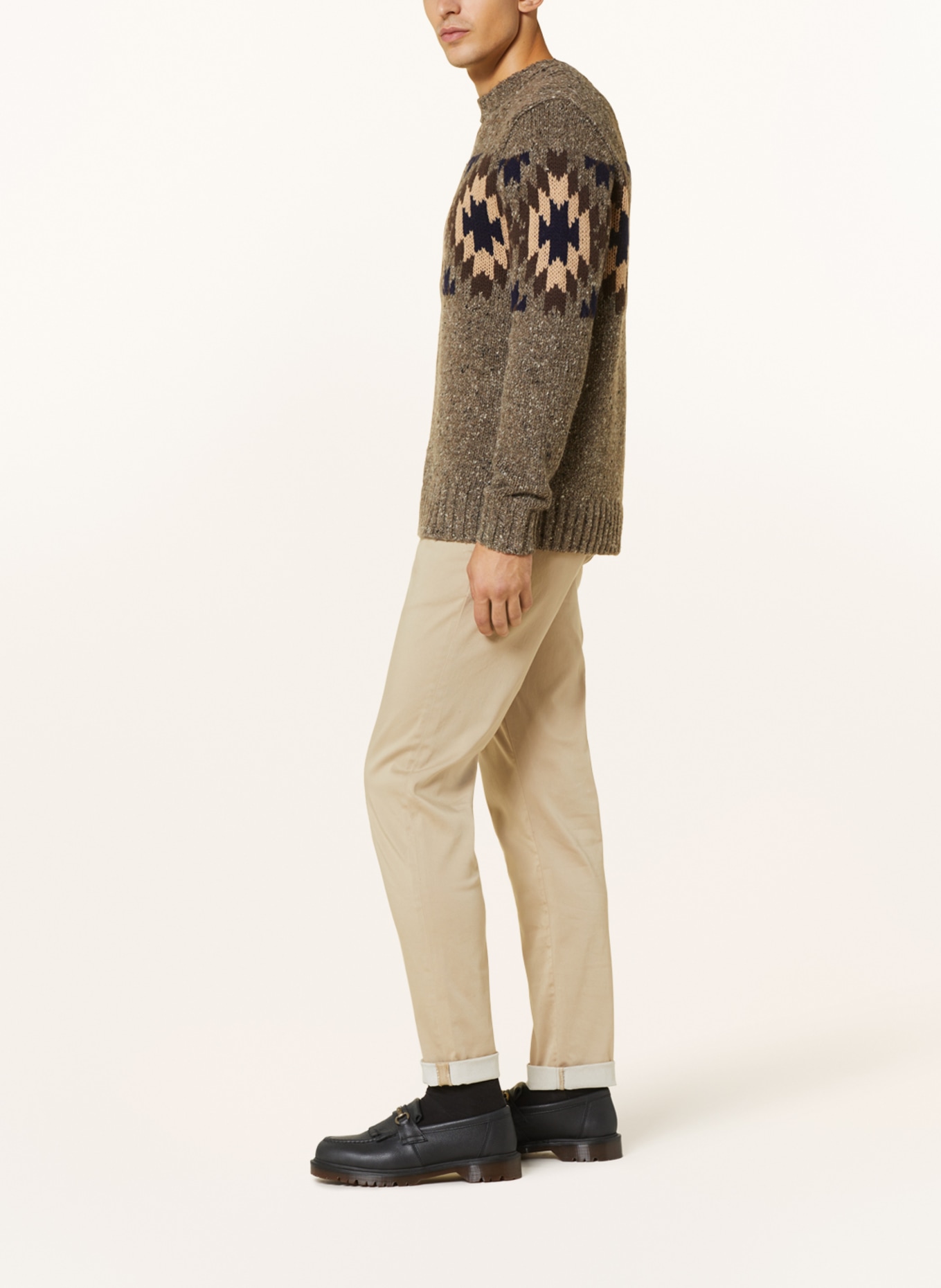 MOS MOSH Gallery Chinos MMGHUNT regular fit in beige