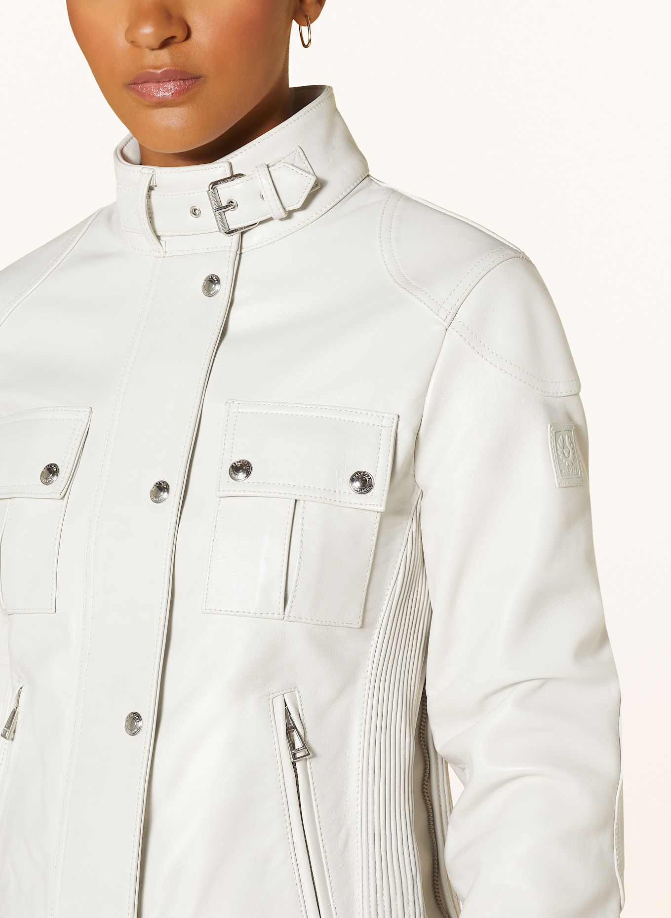 BELSTAFF Lederjacke GANGSTER in weiss