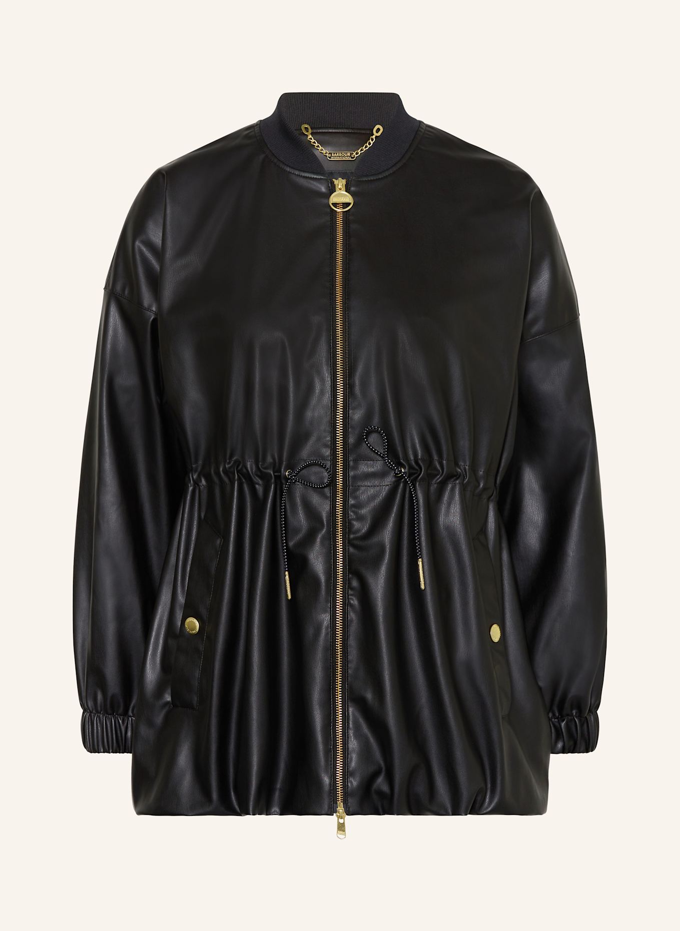 BARBOUR INTERNATIONAL RILEY jacket in leather look