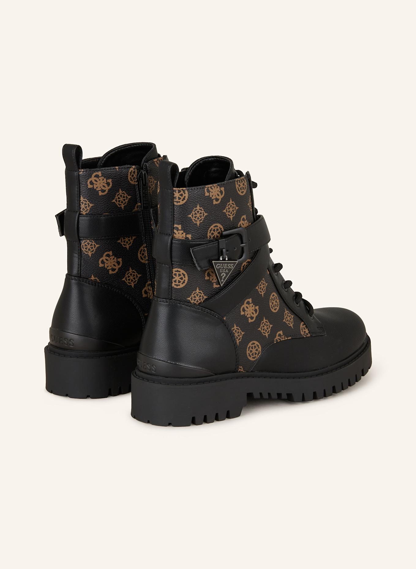 GUESS Schnürboots OLSY in schwarz