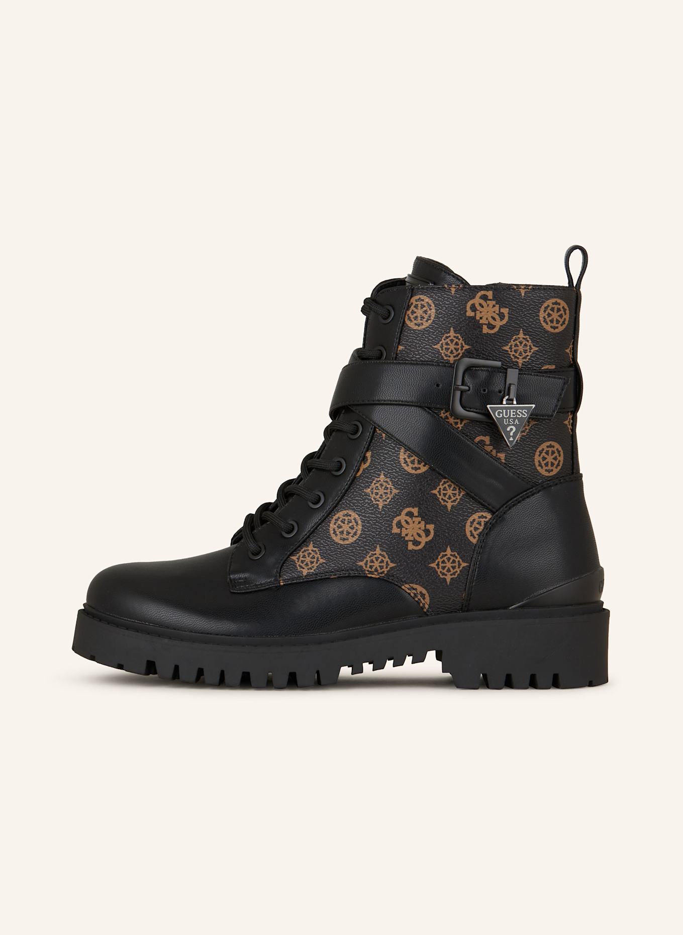 GUESS Schnürboots OLSY in schwarz