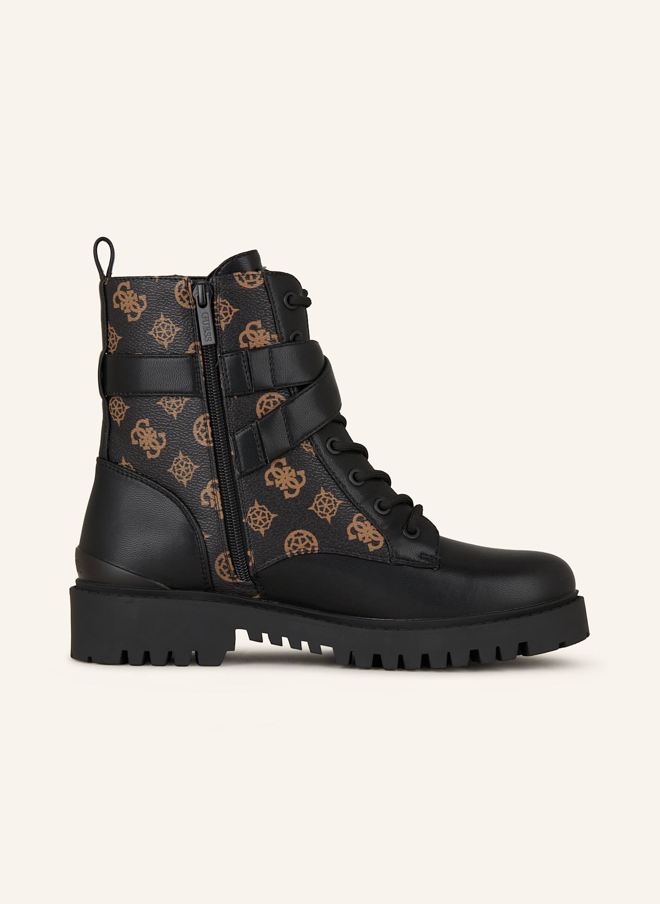 GUESS Schnürboots OLSY in schwarz