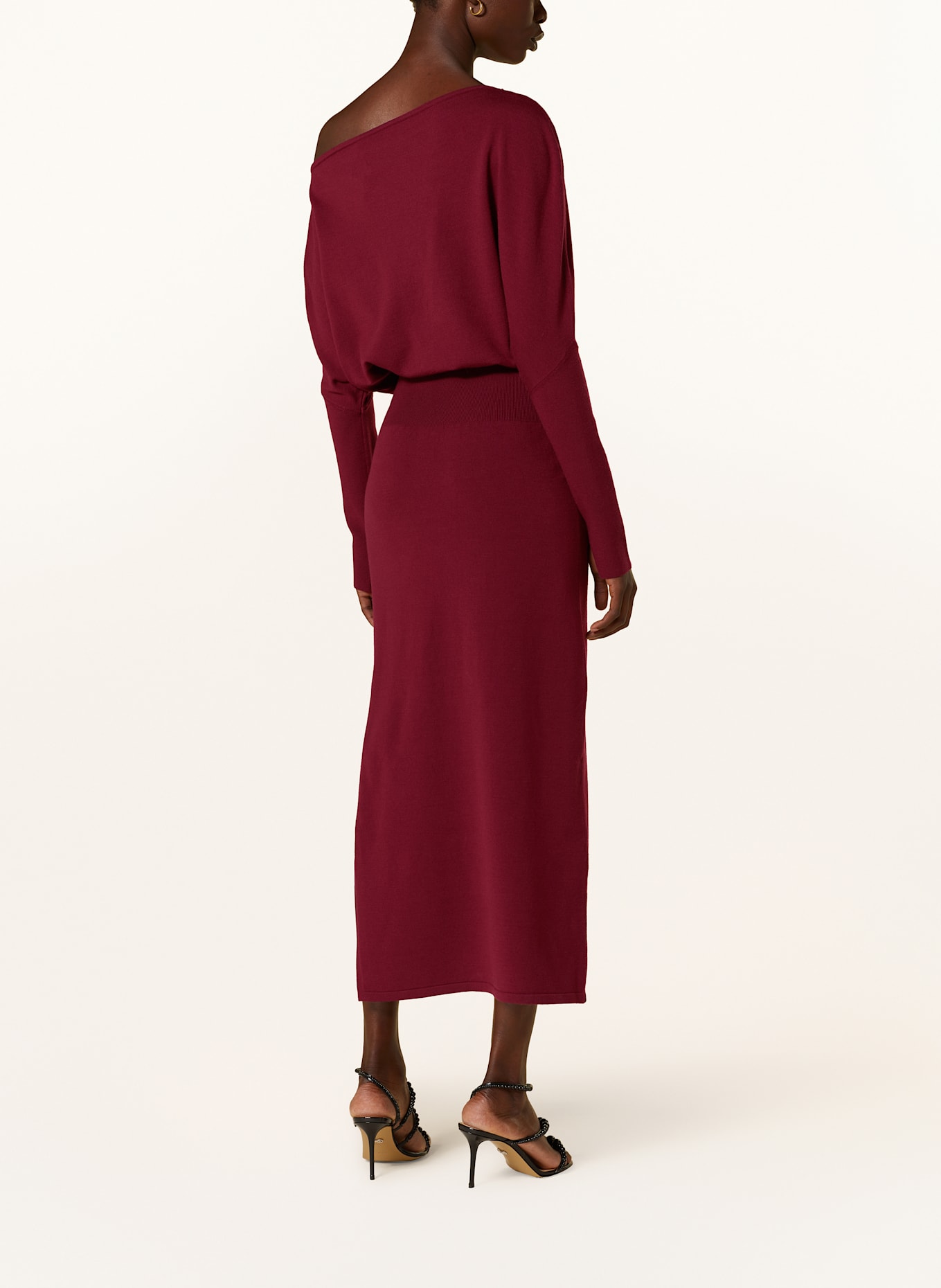 SIMKHAI Strickkleid JANESE in dunkelrot