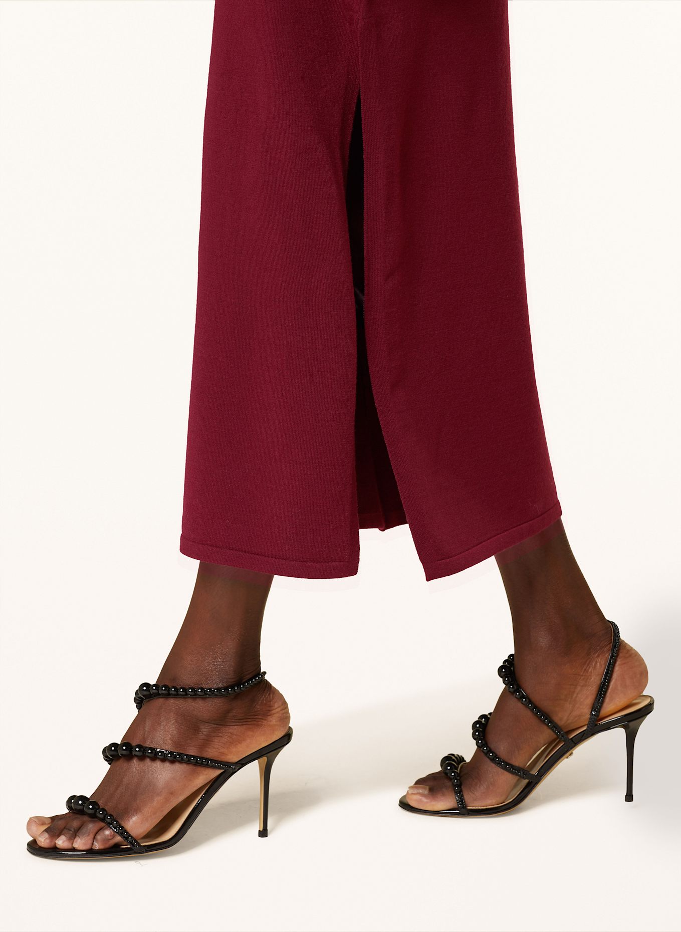 SIMKHAI Strickkleid JANESE in dunkelrot