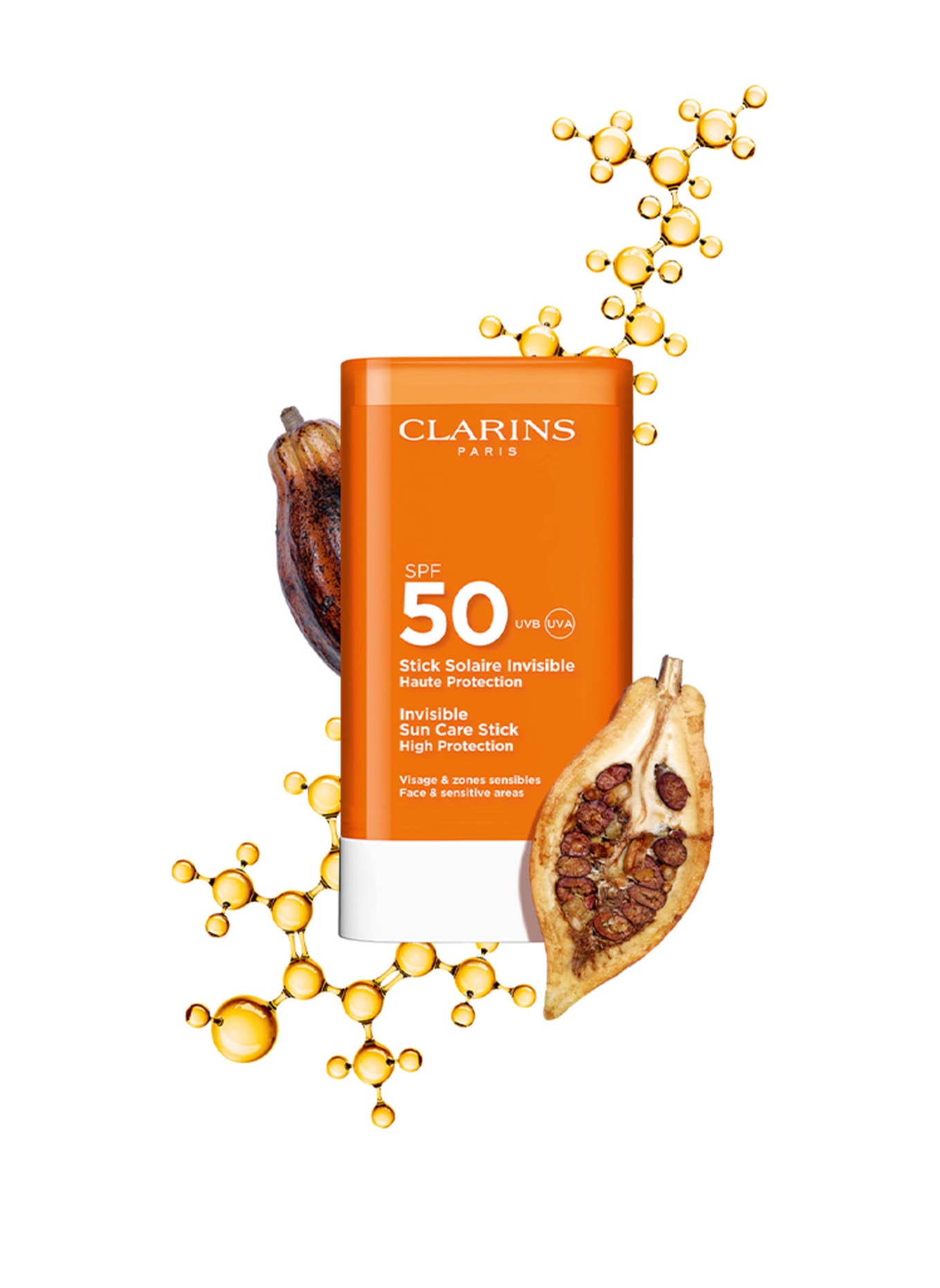 CLARINS STICK SOLAIRE INVISIBLE SPF 50 Sonnenschutz-Stick