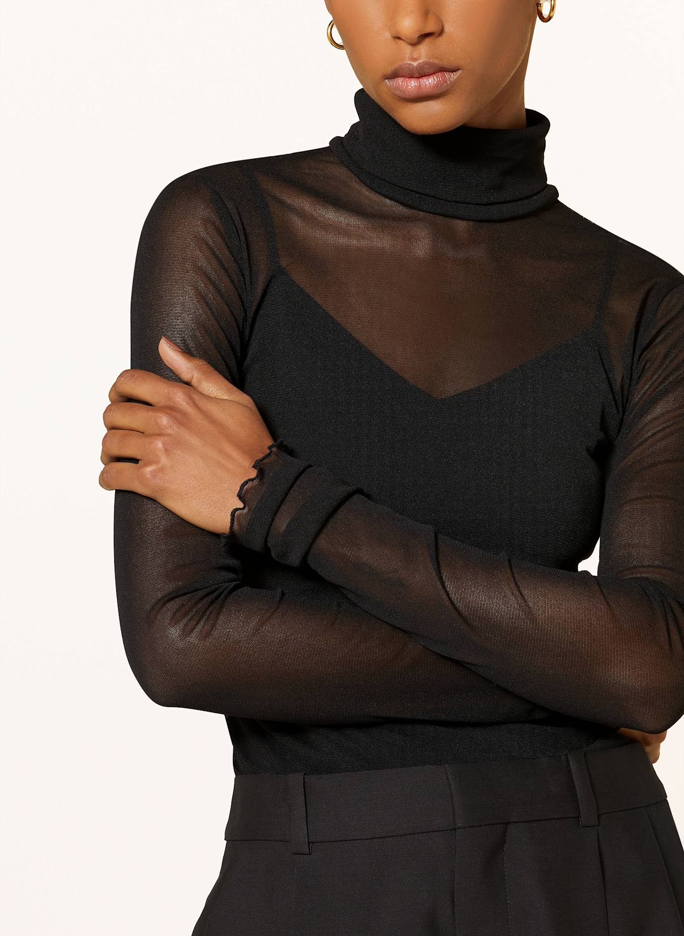 SIMKHAI Mesh body VELORA in black