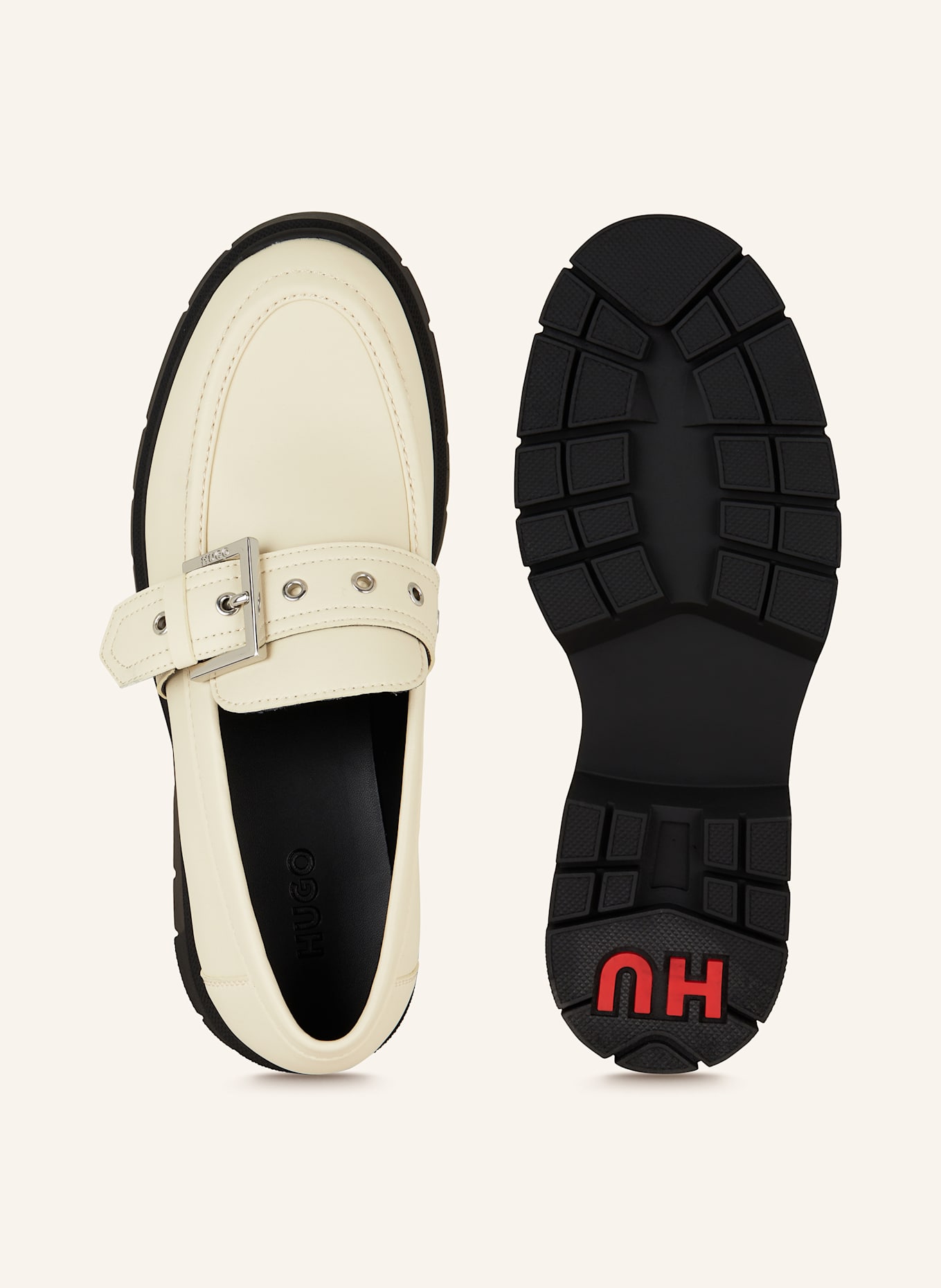 HUGO Plateau-Loafer KRIS in beige