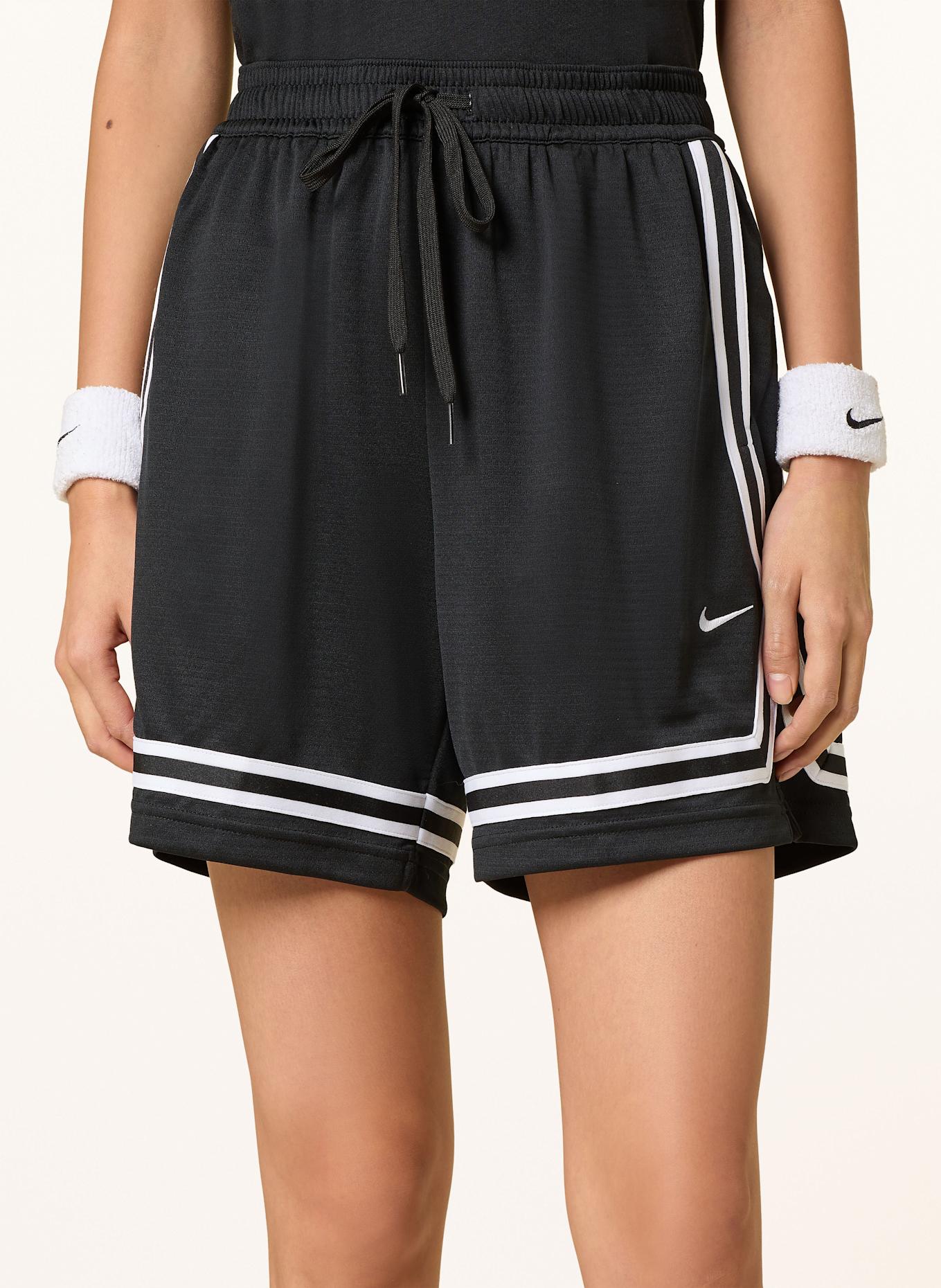 JORDAN CROSSOVER basketball shorts in black white