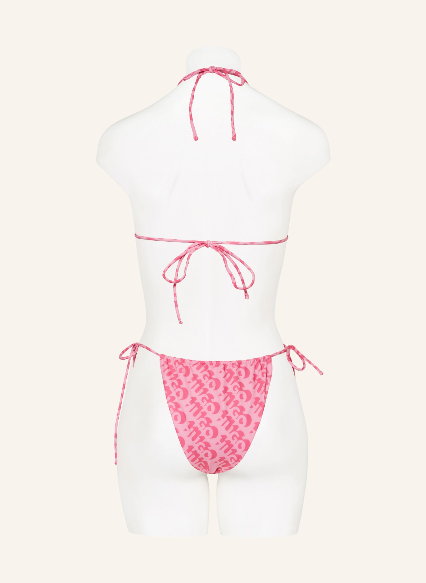 HUGO Triangle bikini bottoms BONNIE in pink/ pink