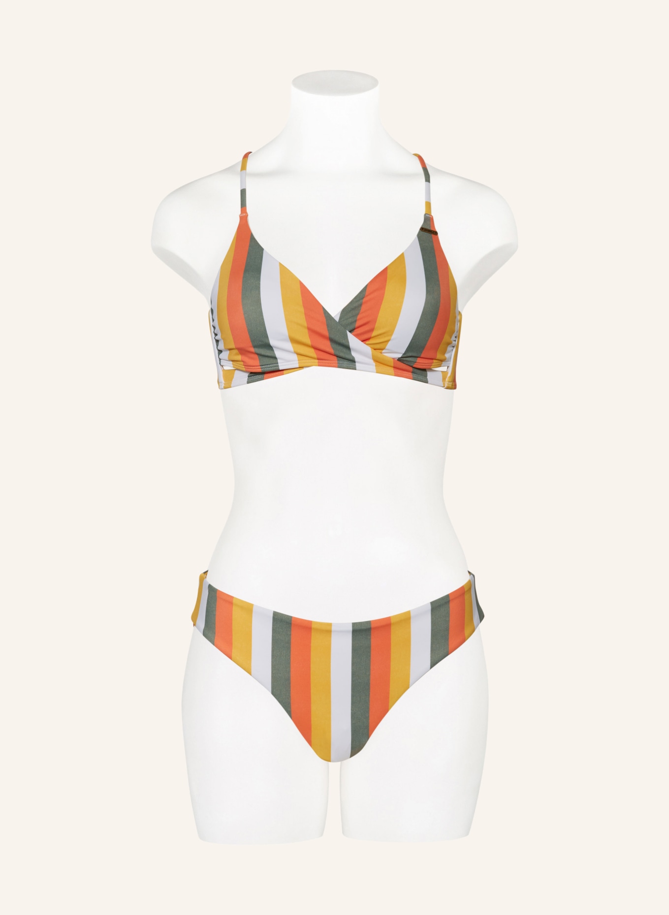 O'NEILL Bralette bikini BAAY MAOI in orange/ white/ olive