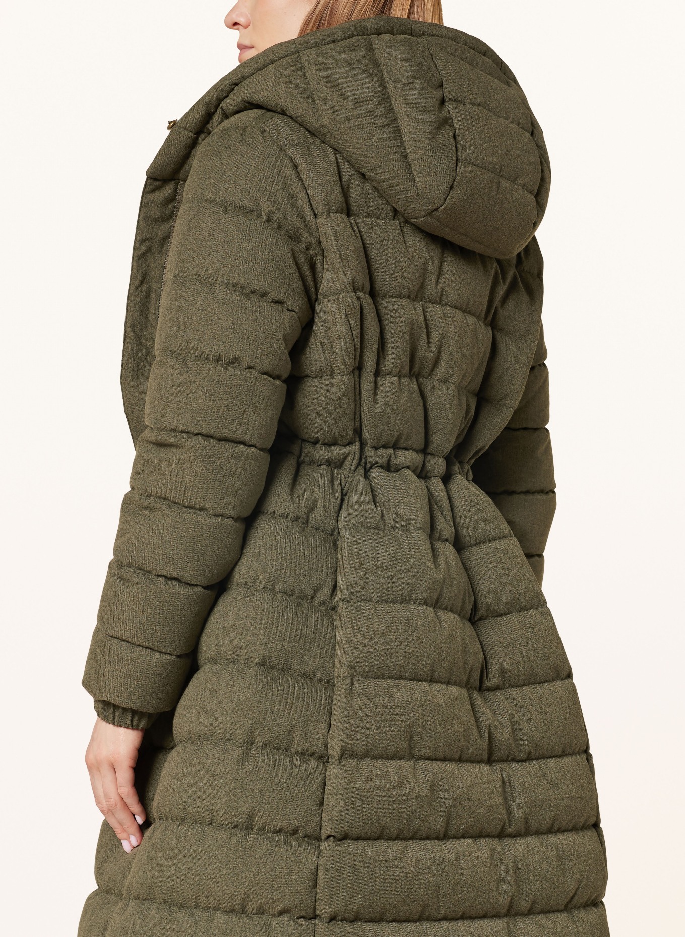 Barbour Quilted coat CLARENCE with faux fur