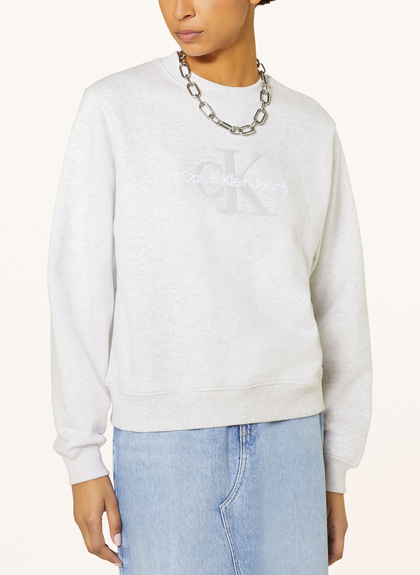 Calvin Klein Jeans Sweatshirt in light gray