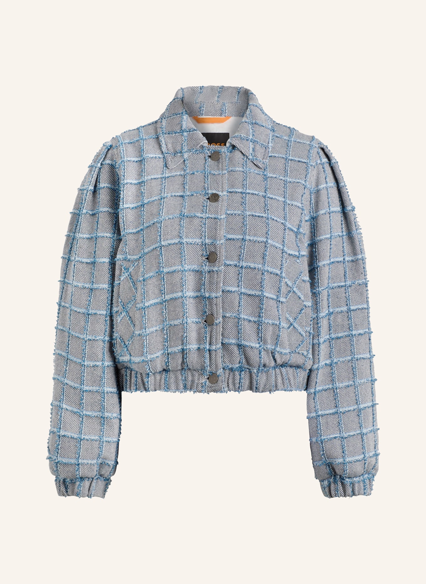 BOSS Cropped-Blouson JEOFILA in Jeansoptik in 968 open miscellaneous