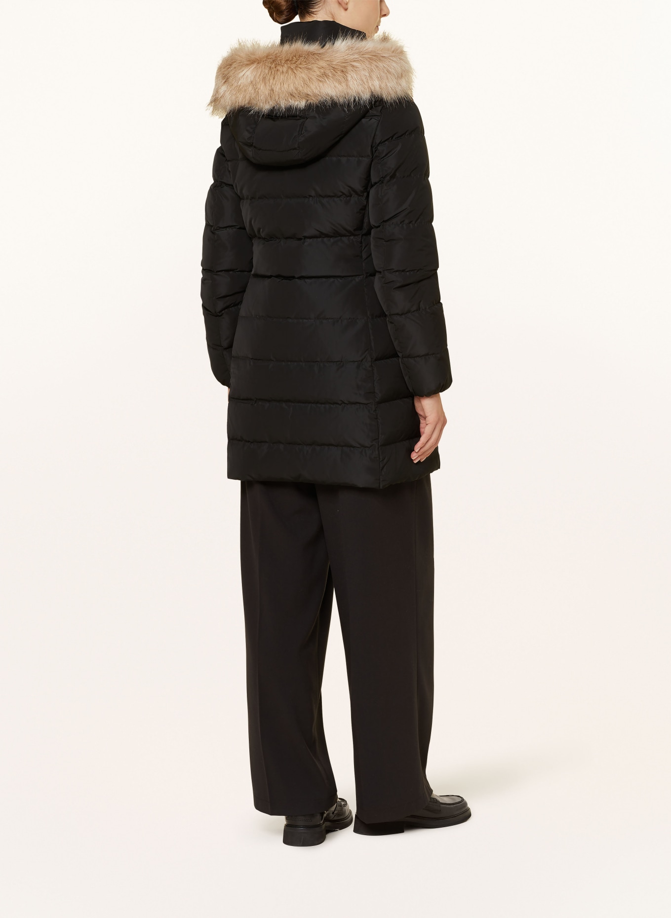 Tommy hilfiger black april down coat store